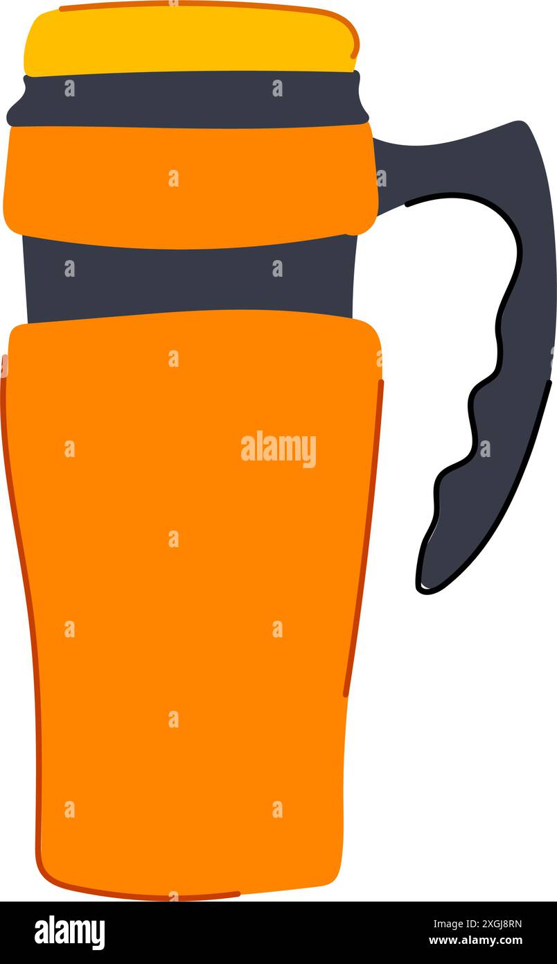 thermo thermos cup cartoon vector illustration Stock Vector Image & Art ...