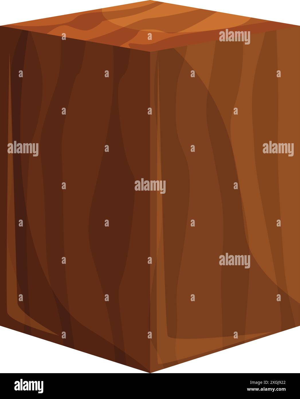 Simple wooden block with a natural wood grain pattern Stock Vector ...