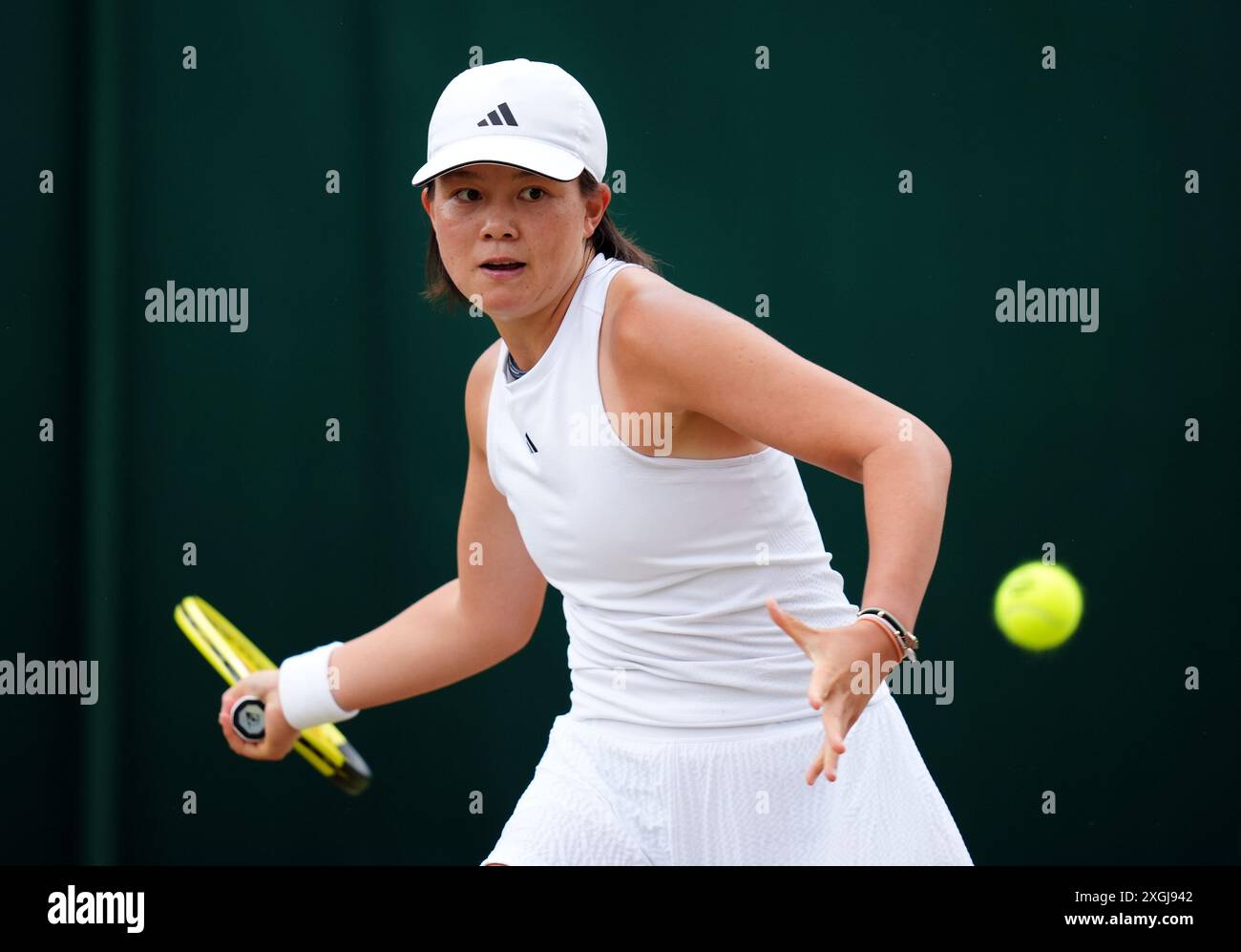 Ena Koike on day nine of the 2024 Wimbledon Championships at the All ...