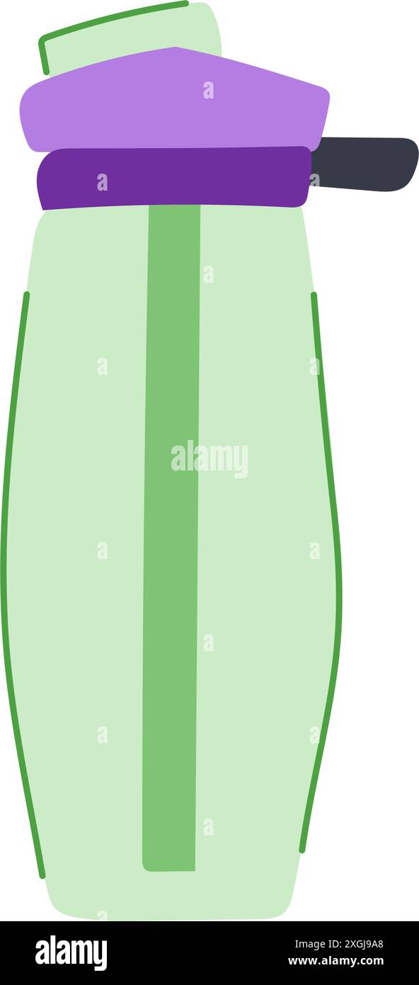 container water bottle cartoon vector illustration Stock Vector Image ...