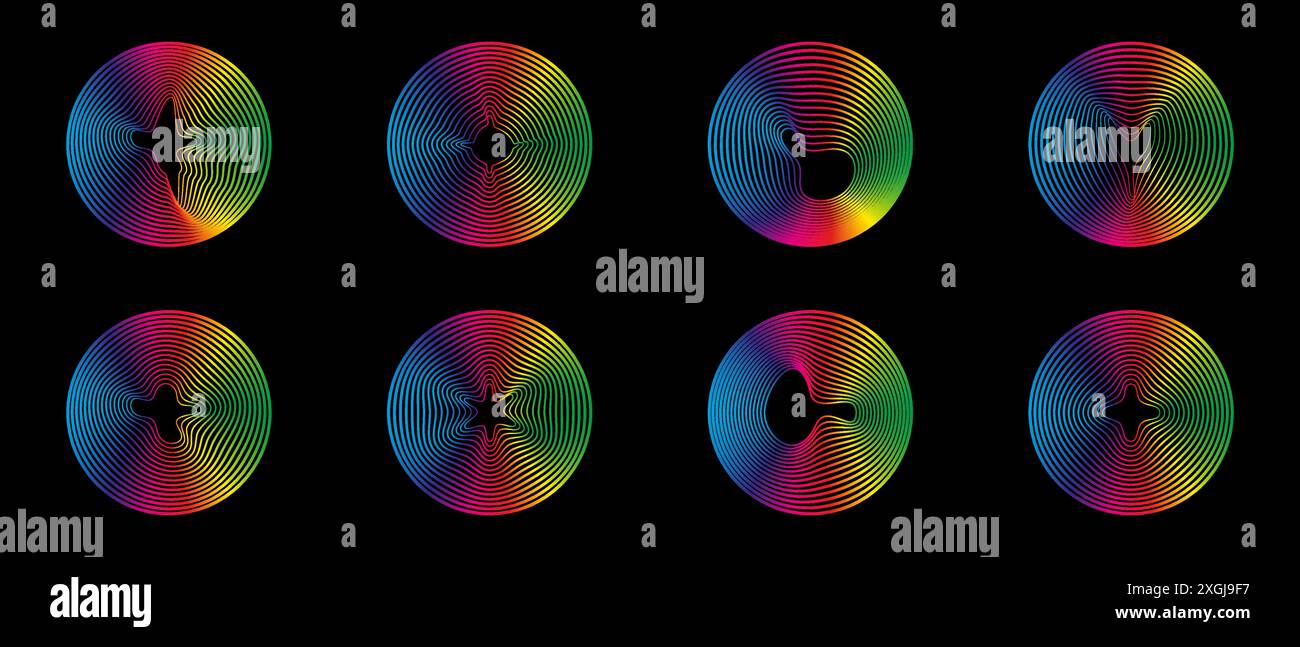 Audio spectrum led circle hi-res stock photography and images - Alamy