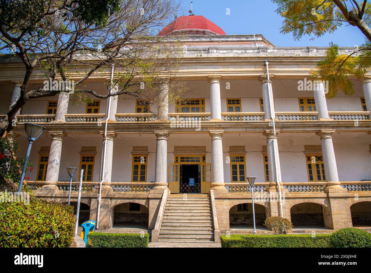 Beautiful colonial building of the organ museum on Gulangyu island ...
