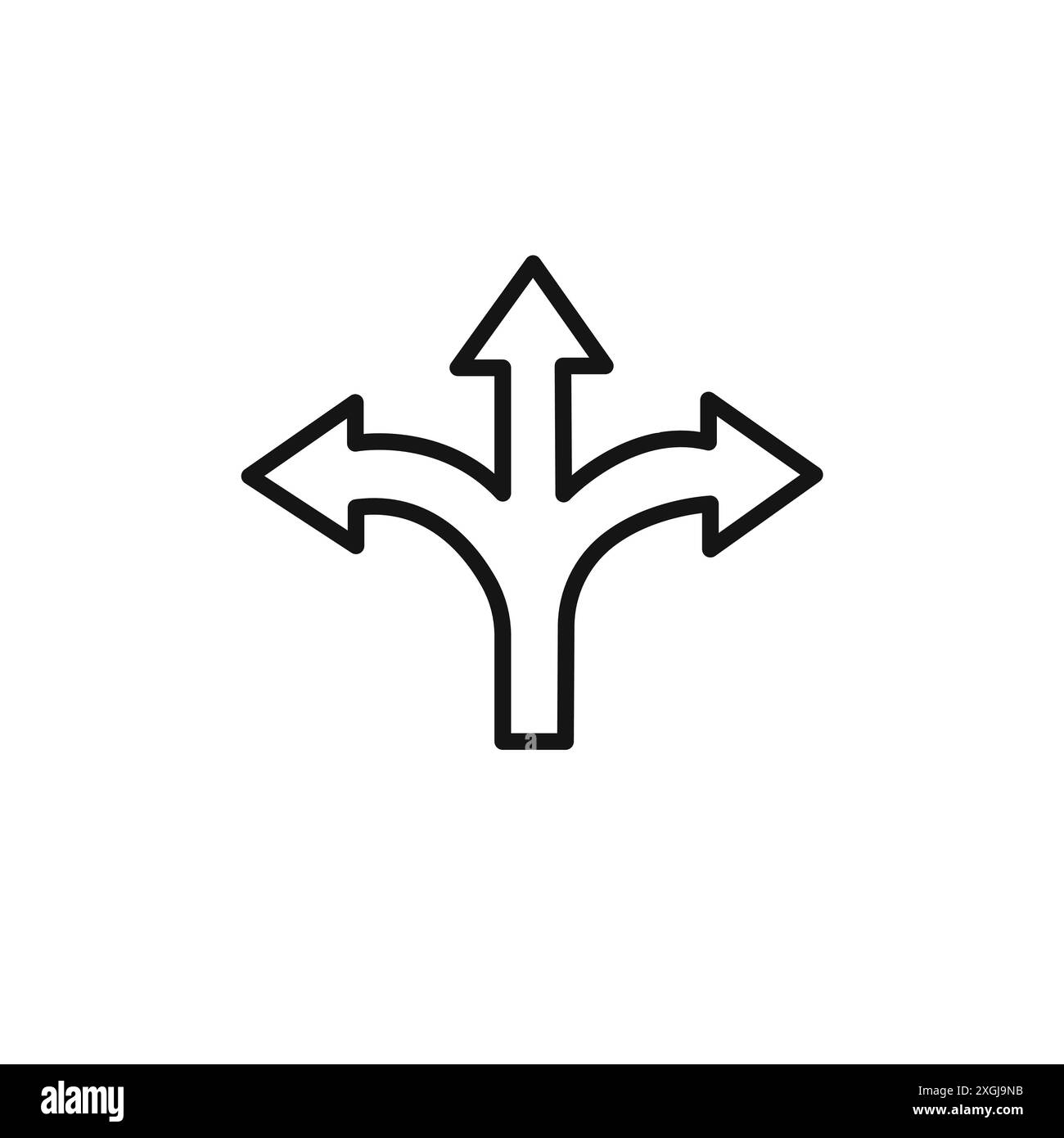 3 arrow way icon vector logo set collection for web app ui Stock Vector Image & Art - Alamy