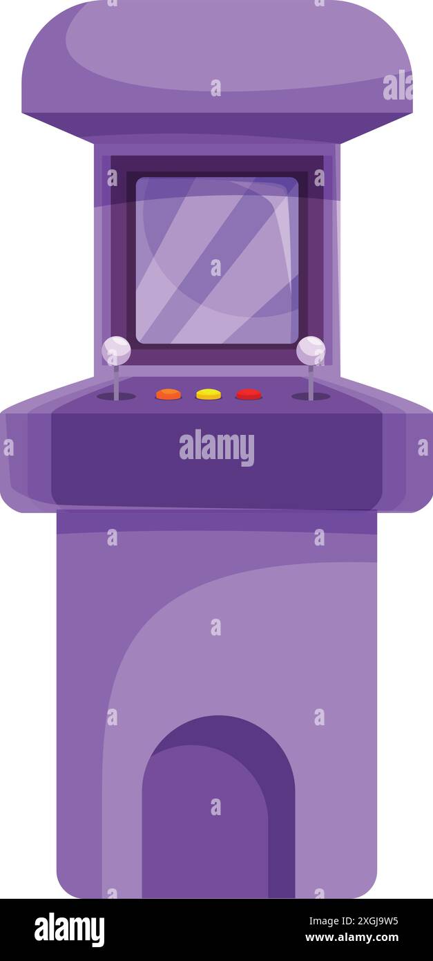 Large purple arcade game standing upright hi-res stock photography and ...