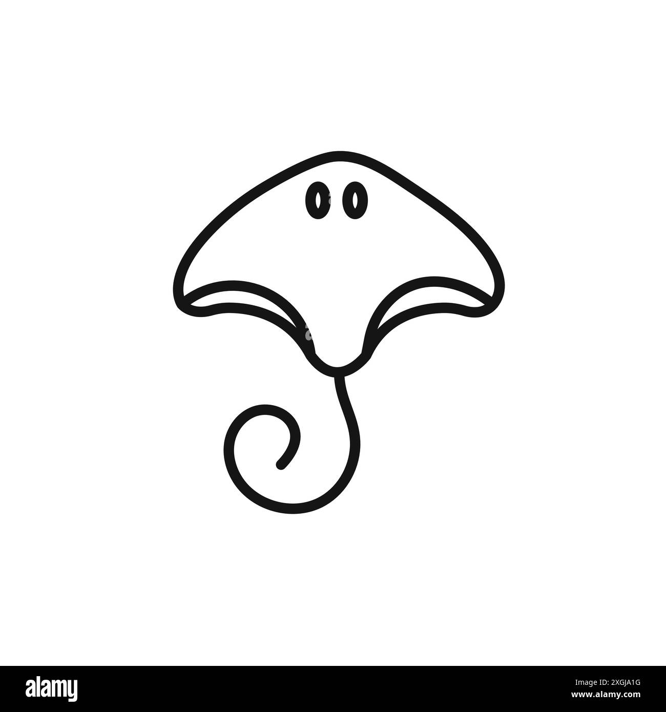 Bat Ray Fish icon vector logo set collection for web app ui Stock ...