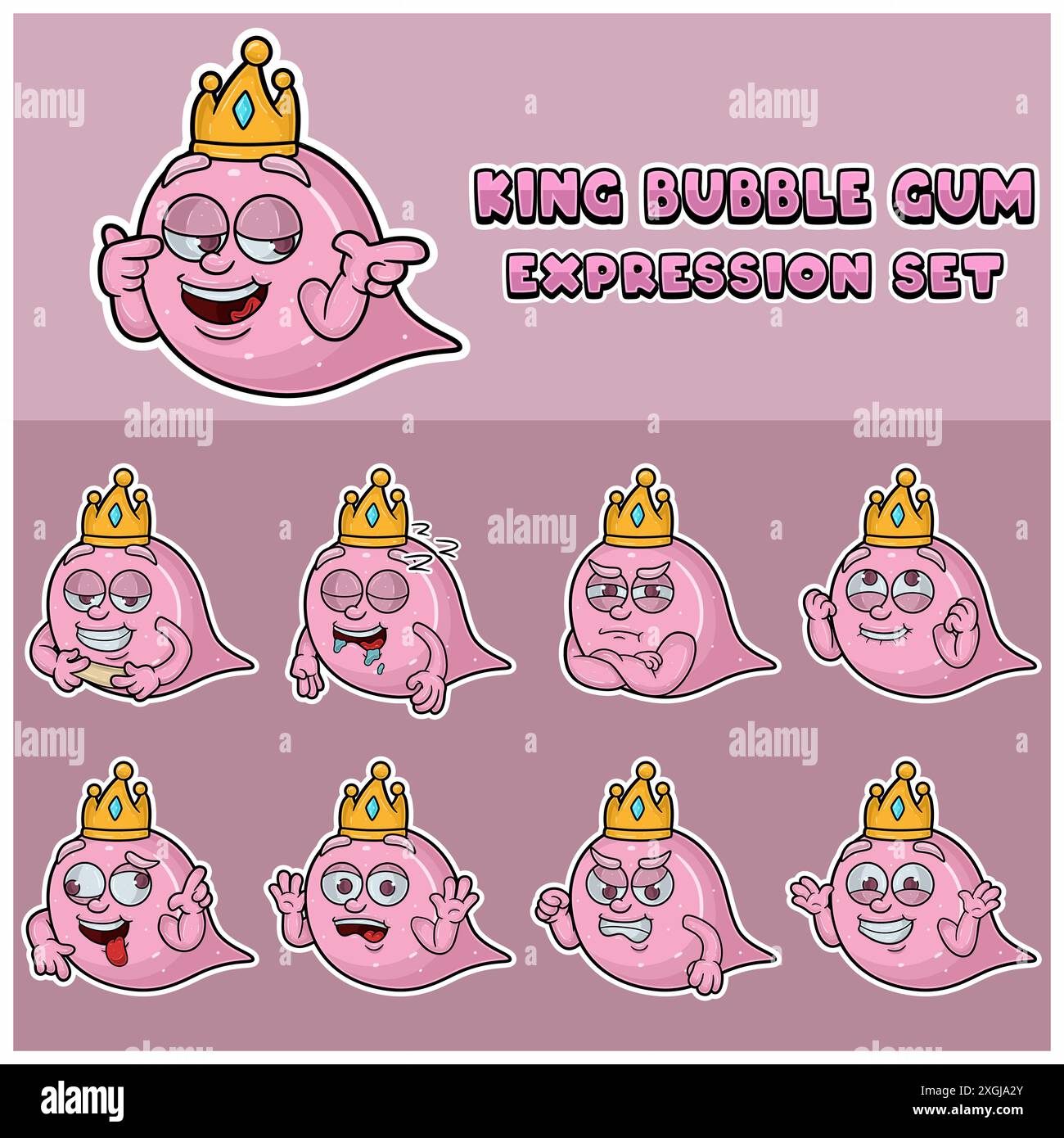 Cartoon angry face bubble Cut Out Stock Images & Pictures - Alamy