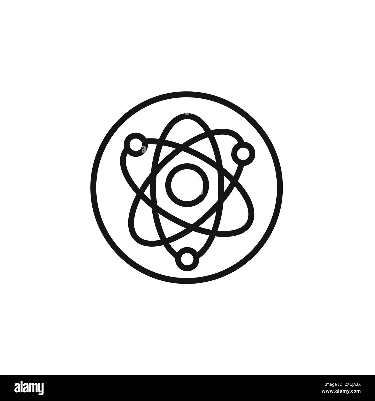 Atom scientific icon vector logo set collection for web app ui Stock ...