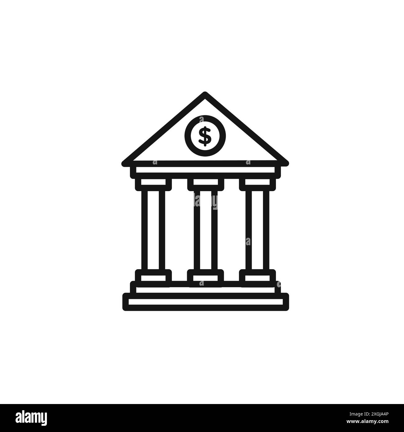 Bank icon vector logo set collection for web app ui Stock Vector Image ...