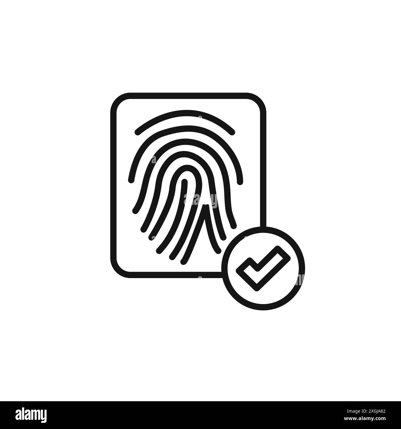 Biometric icon vector logo set collection for web app ui Stock Vector ...