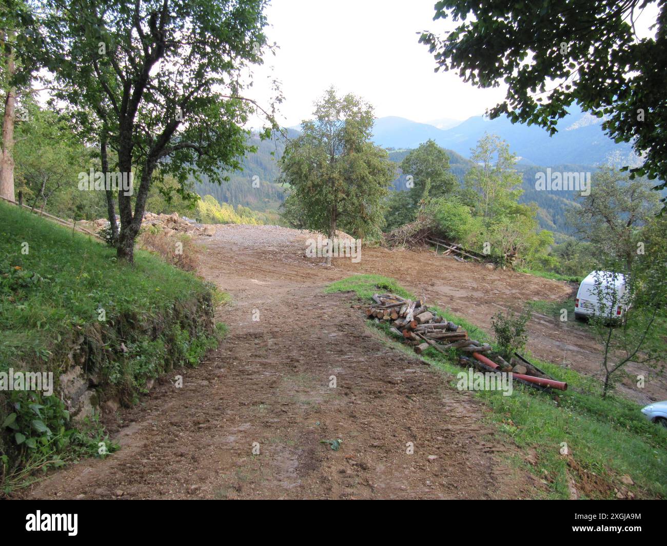 a traffic route or transport route as infrastructure for mobility ...