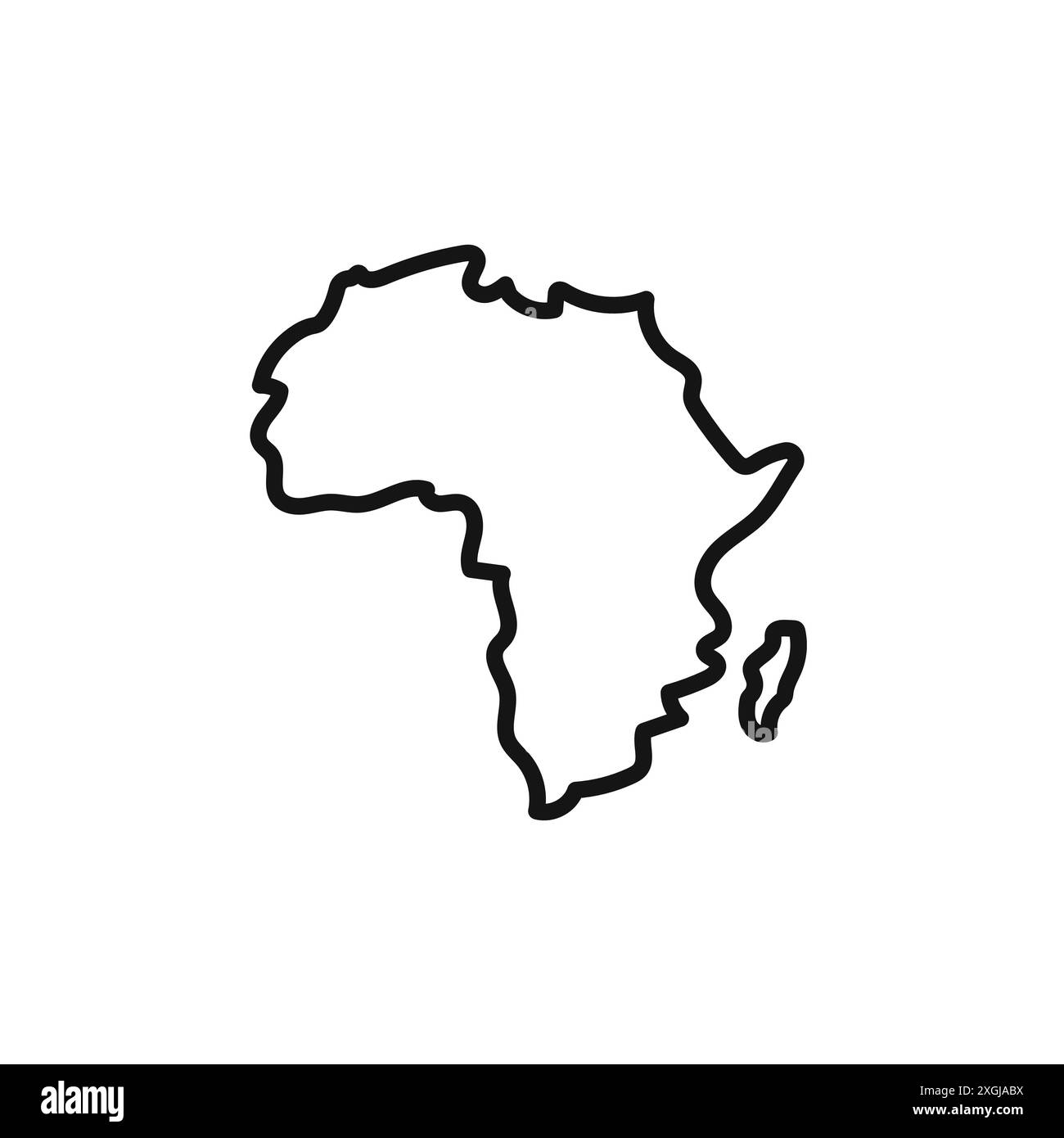 Desert island vector sketch Cut Out Stock Images & Pictures - Alamy