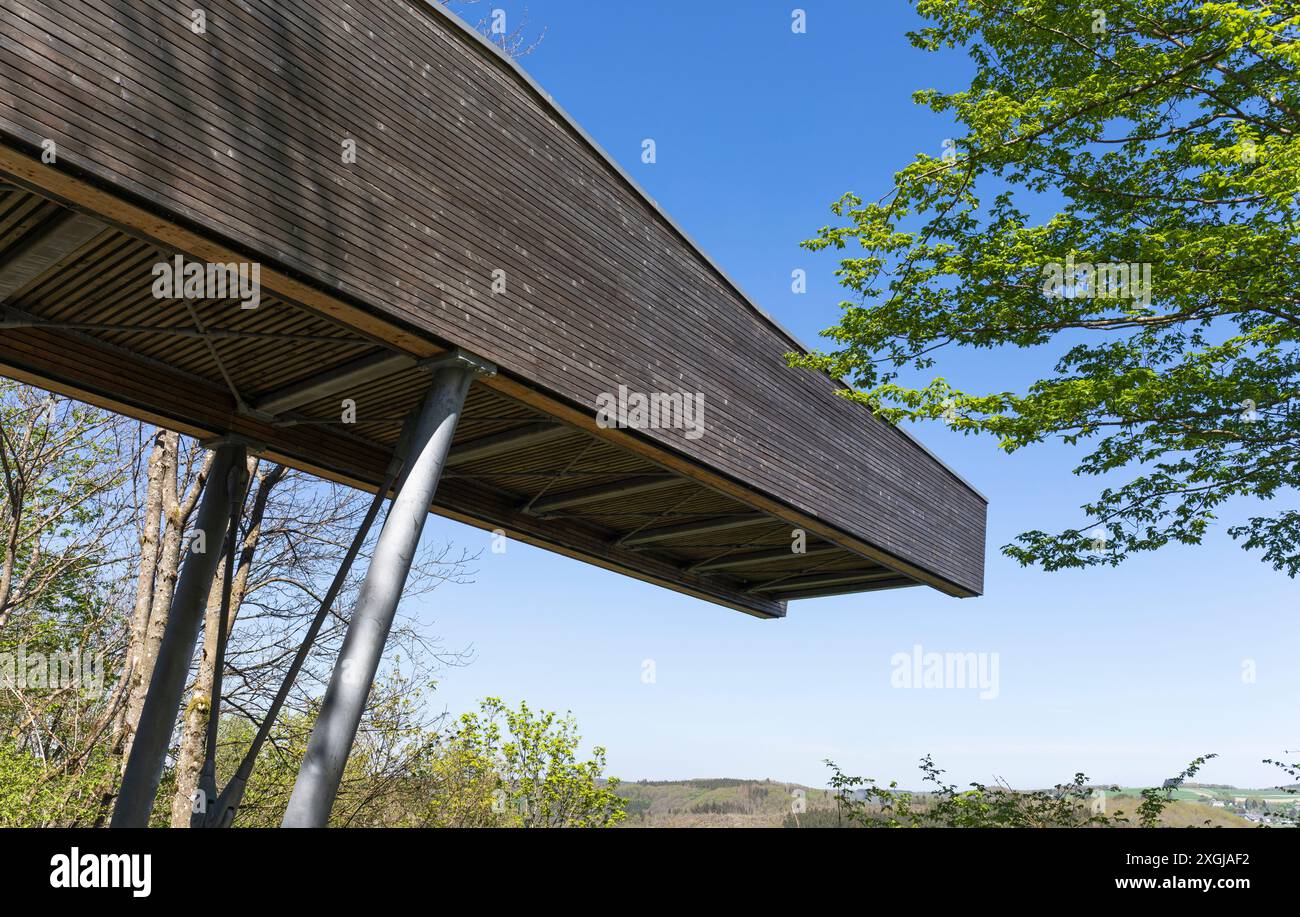 Europe, Luxembourg, Insenborn, "Belvédère de Burfelt" Viewing Platform ...