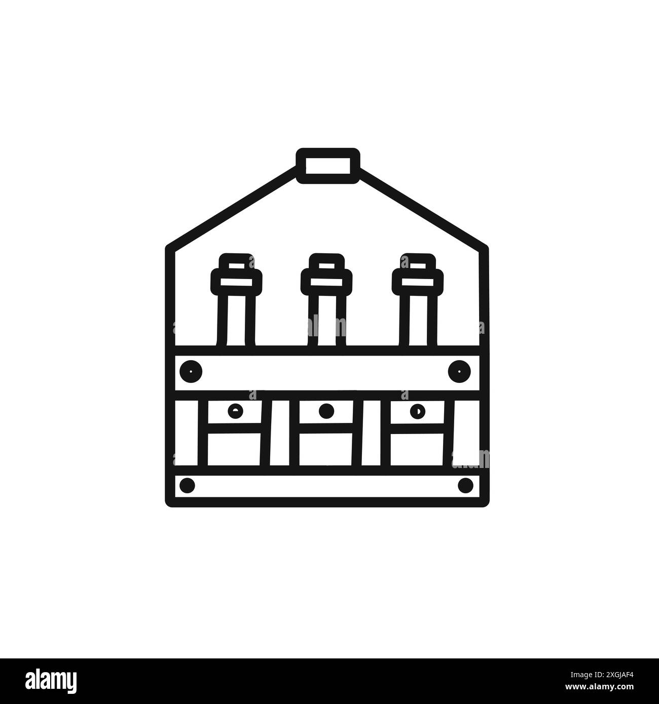 beer bottles in basket icon vector logo set collection for web app ui ...