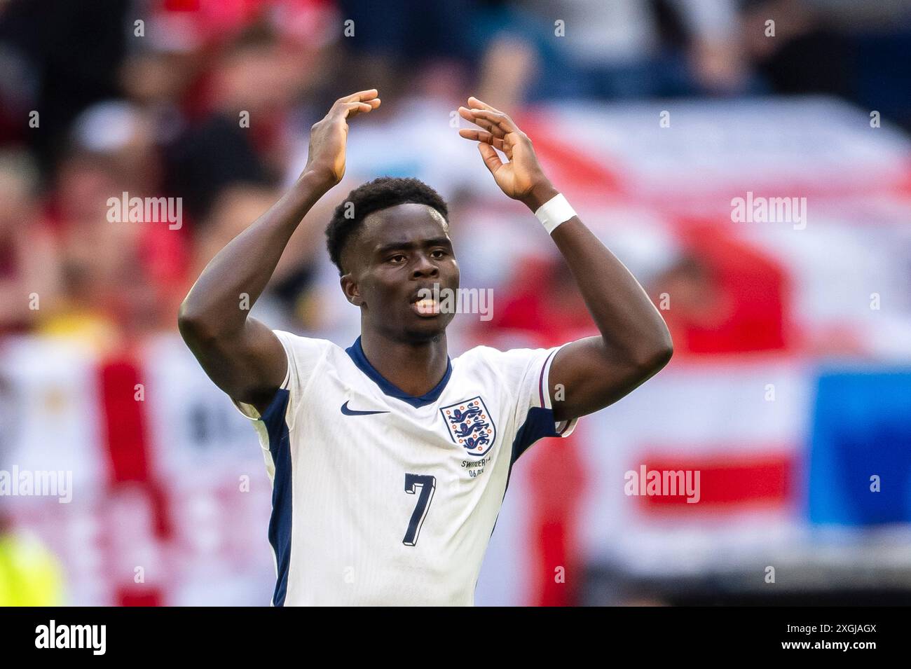 Bukayo Saka (England) ; July 5 ; 2024 - Football : UEFA Euro Germany ...