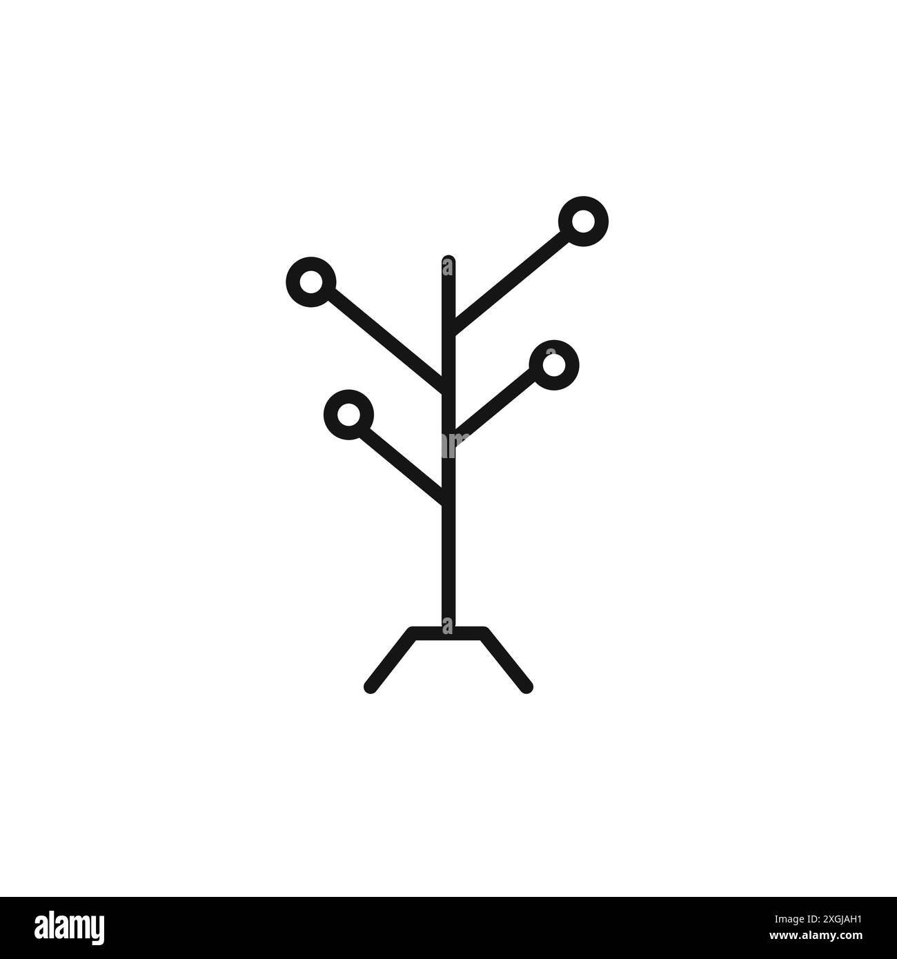 Coat Stand Icon Vector Logo Set Collection For Web App Ui Stock Vector