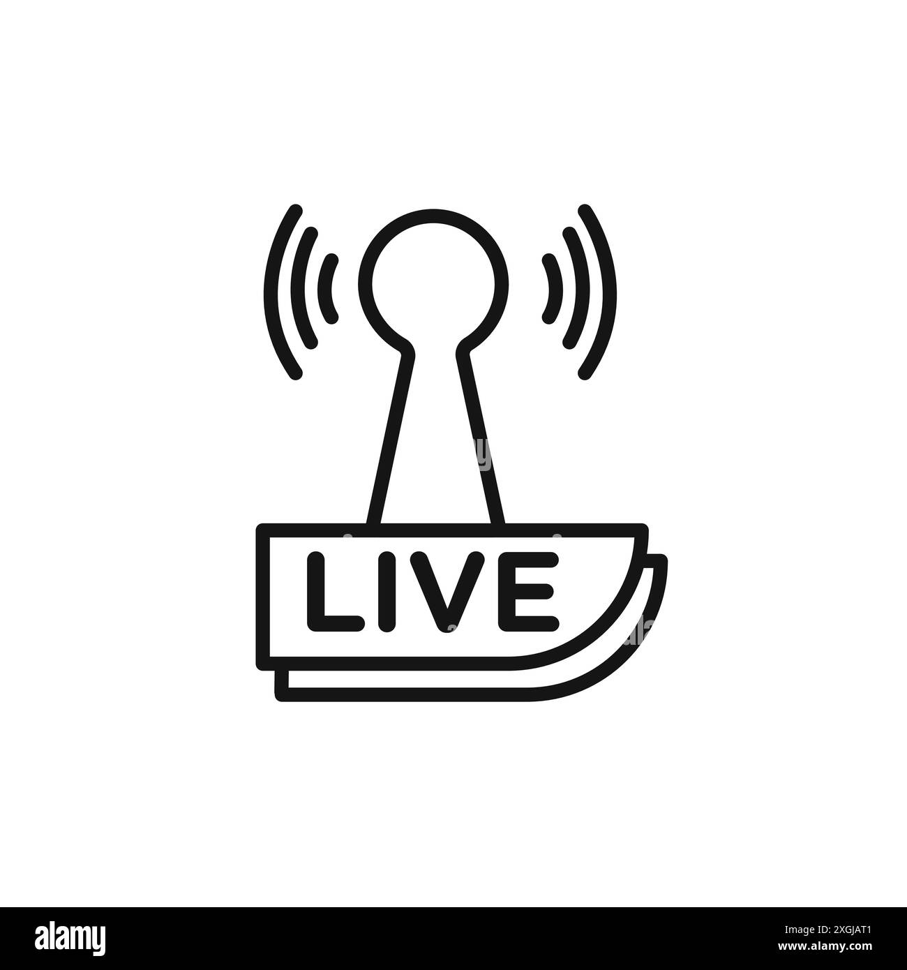 Broadcast Icon vector logo set collection for web app ui Stock Vector Image & Art - Alamy