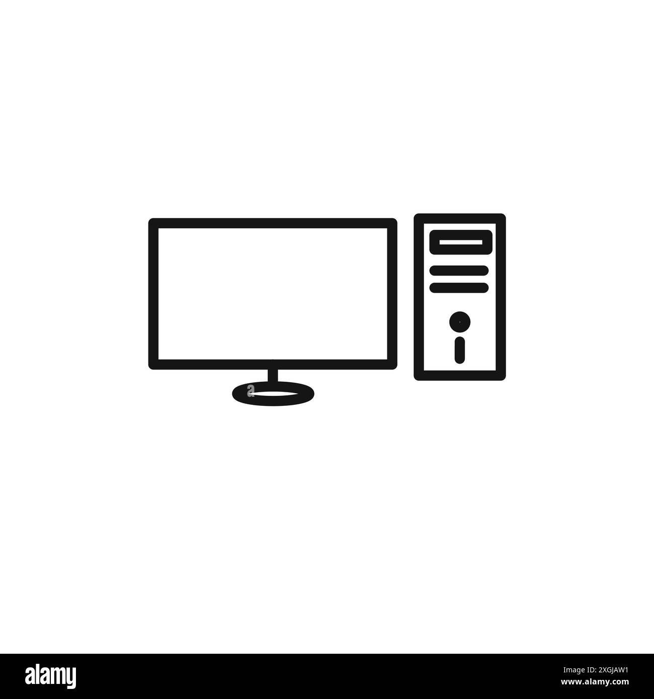 Desktop computer icon vector logo set collection for web app ui Stock Vector Image & Art - Alamy