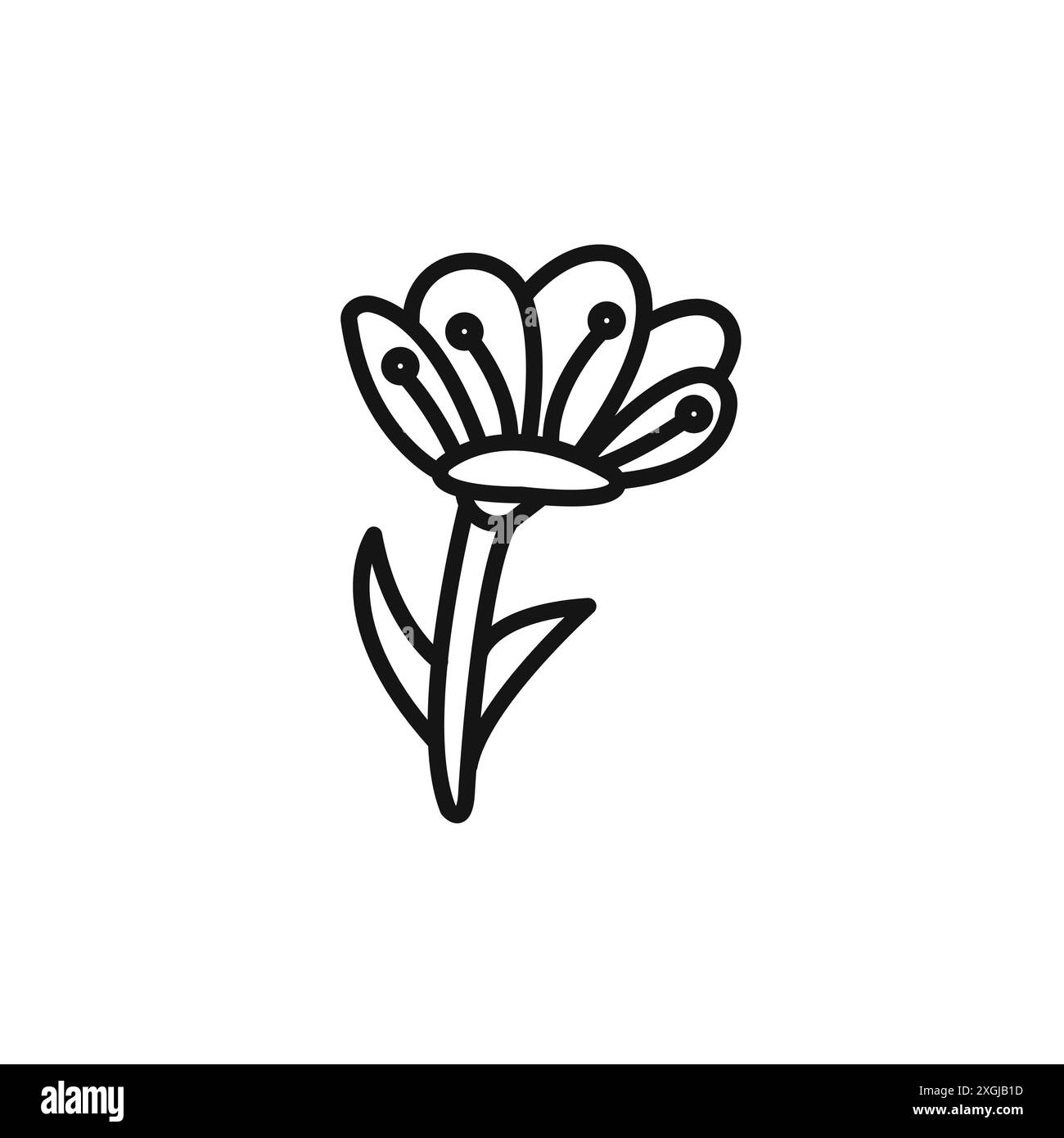 Crocus Icon vector logo set collection for web app ui Stock Vector ...