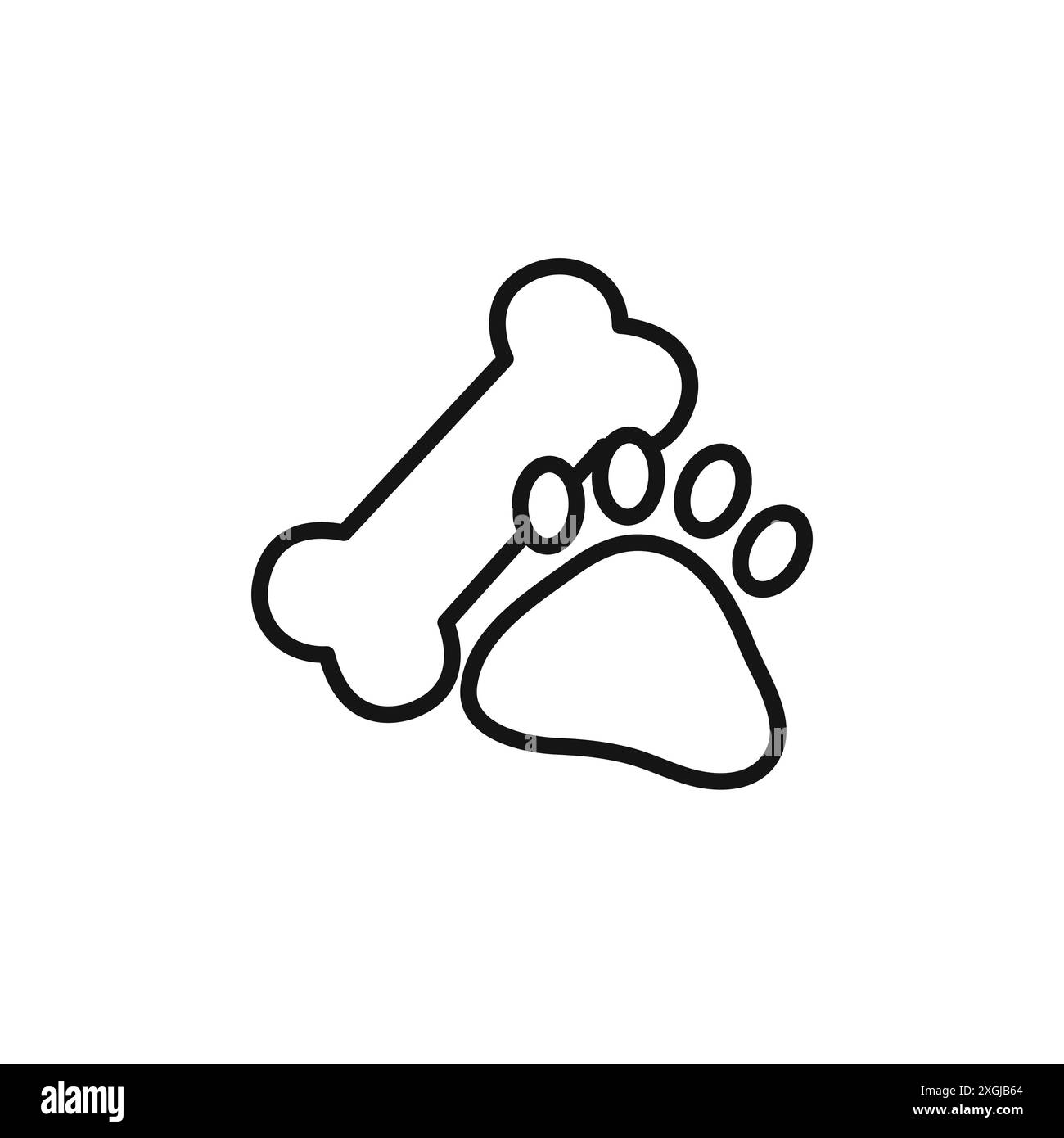 Dog bone icon vector logo set collection for web app ui Stock Vector ...