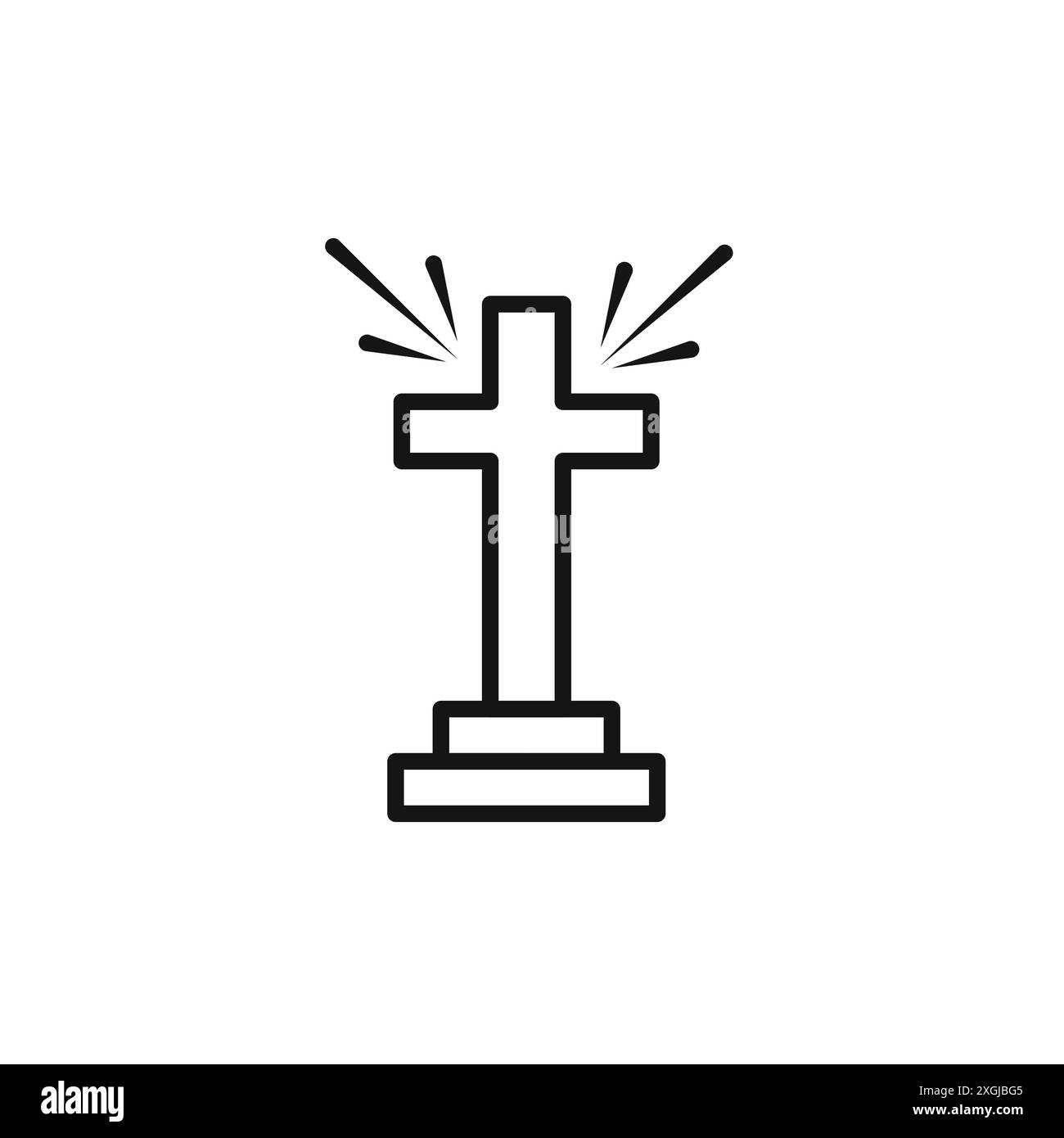 Christian Cross icon vector logo set collection for web app ui Stock ...