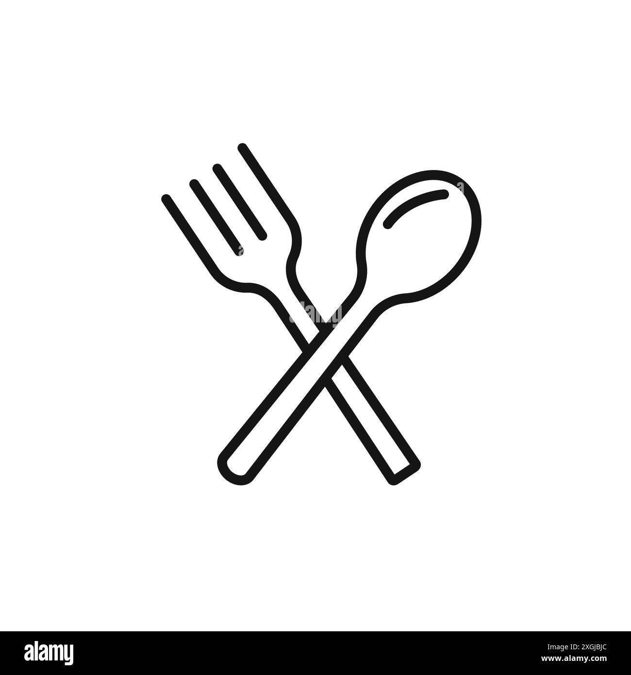 Cutlery icon vector logo set collection for web app ui Stock Vector ...