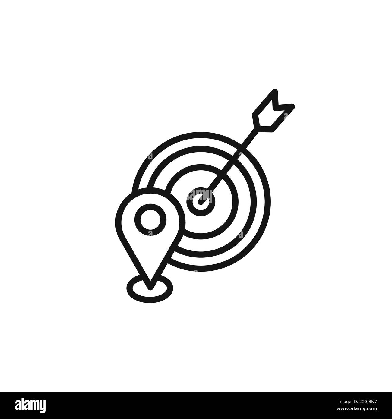 Geo Targeting icon vector logo set collection for web app ui Stock Vector Image & Art - Alamy