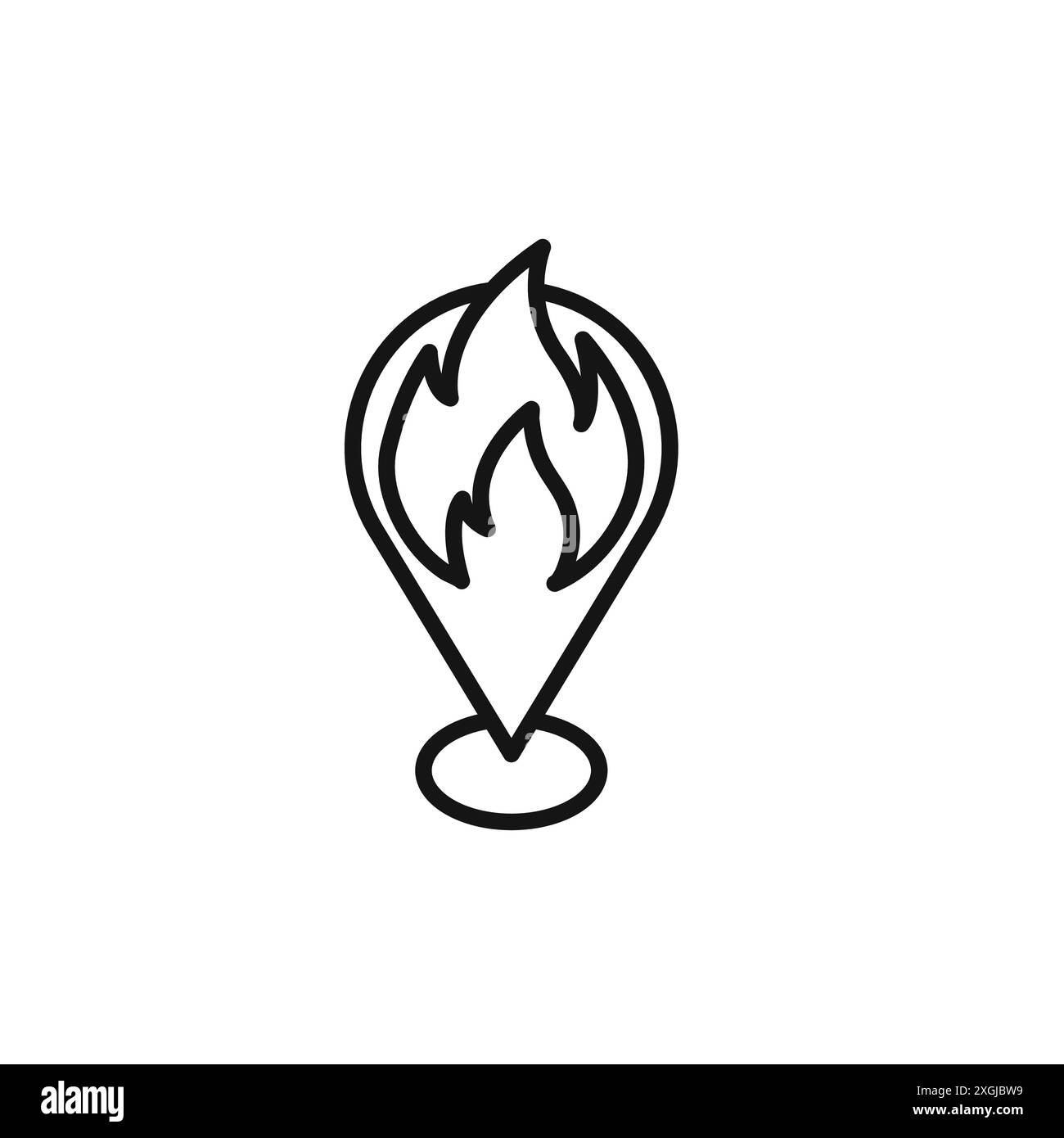 fire location icon vector logo set collection for web app ui Stock Vector Image & Art - Alamy