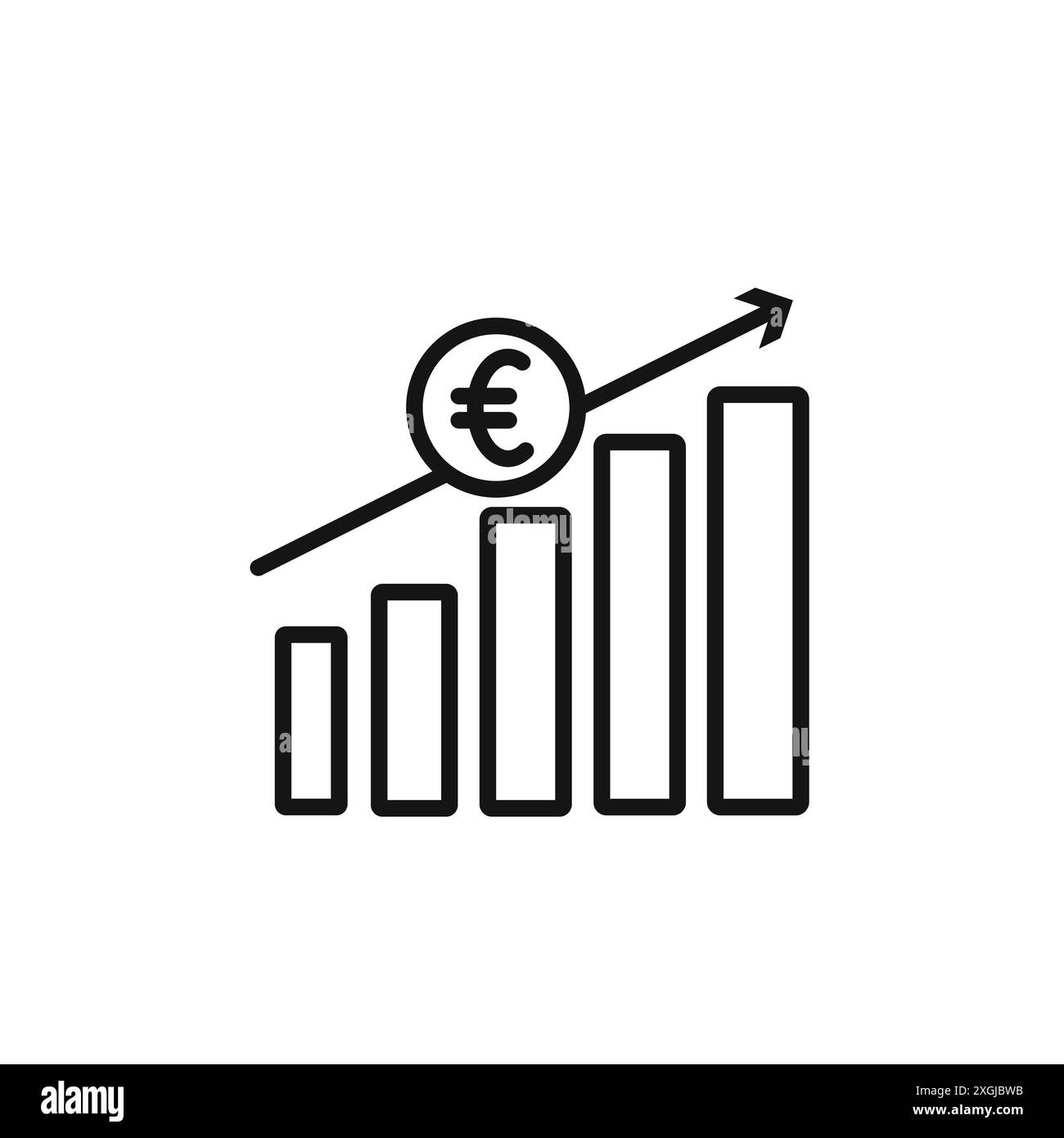 Euro chart icon vector logo set collection for web app ui Stock Vector Image & Art - Alamy