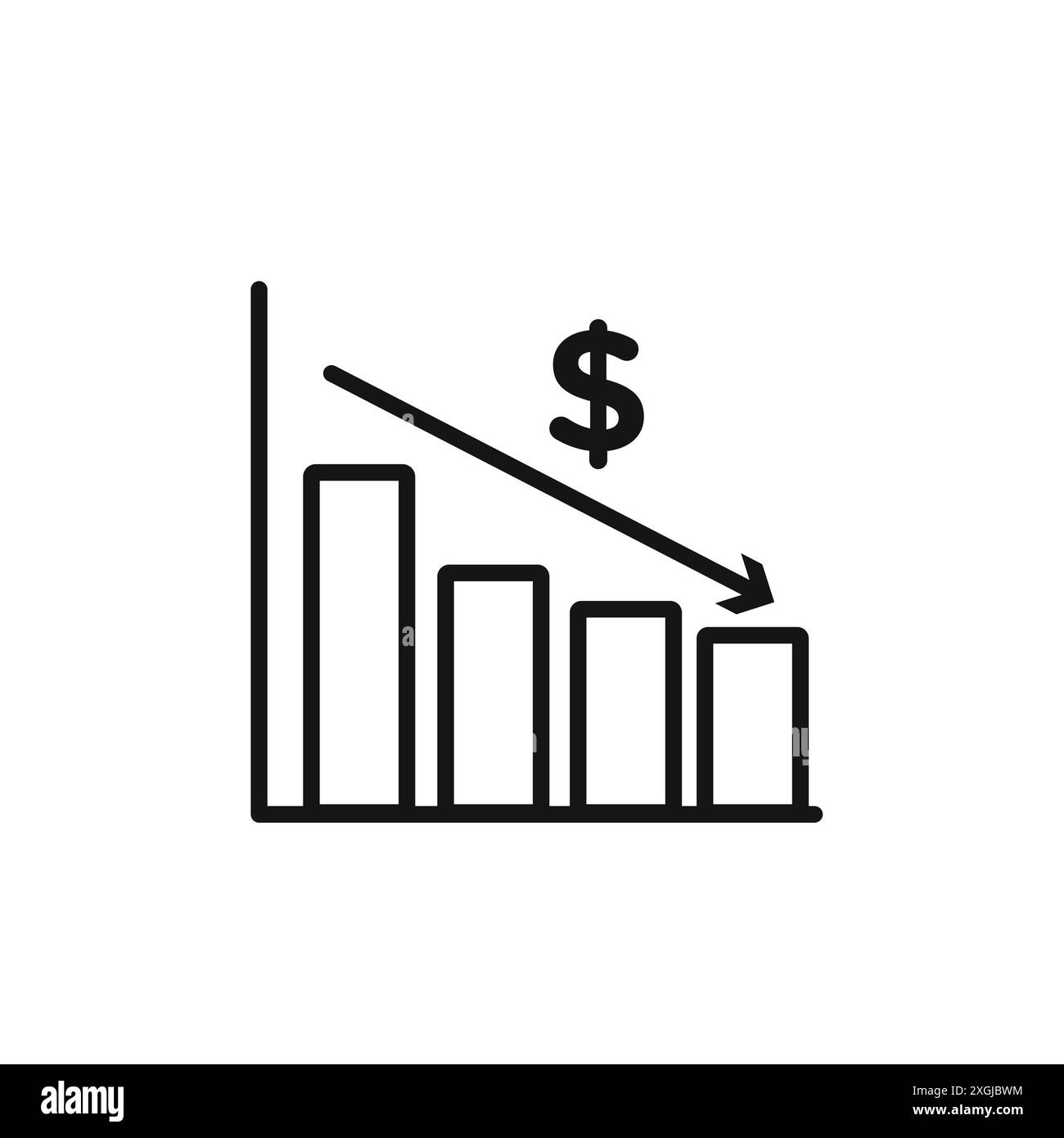 Economic Loss icon vector logo set collection for web app ui Stock Vector Image & Art - Alamy
