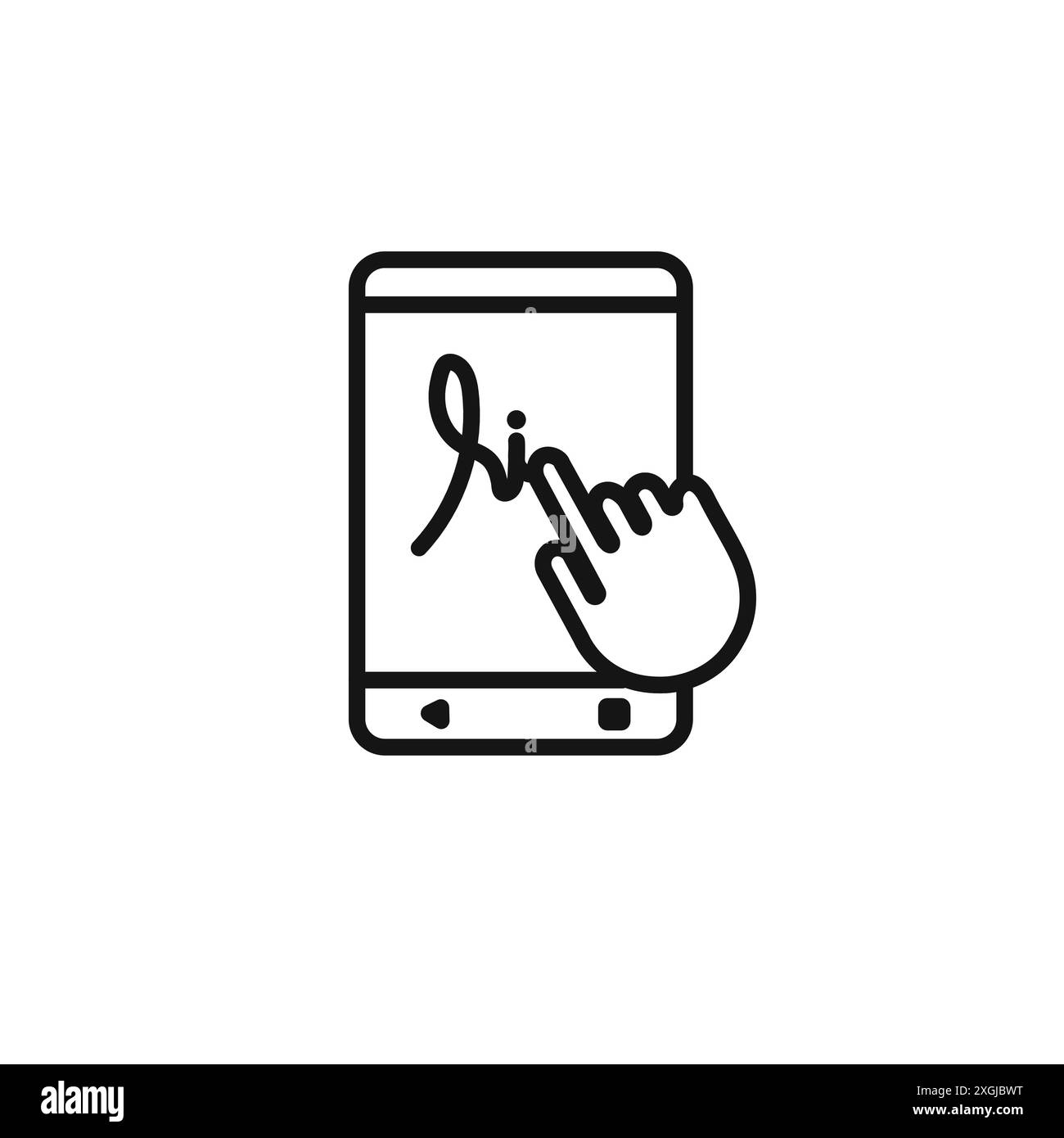 Finger confirms signature icon vector logo set collection for web app ...