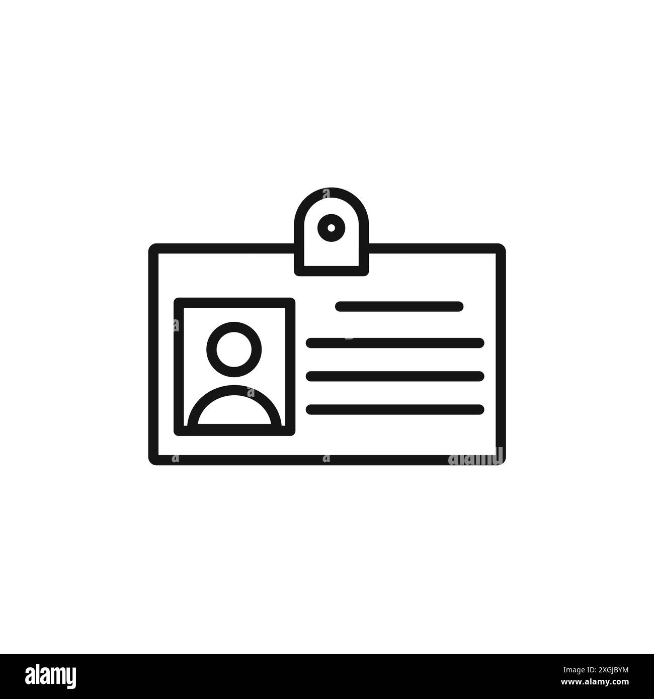 Employee id card icon vector logo set collection for web app ui Stock ...