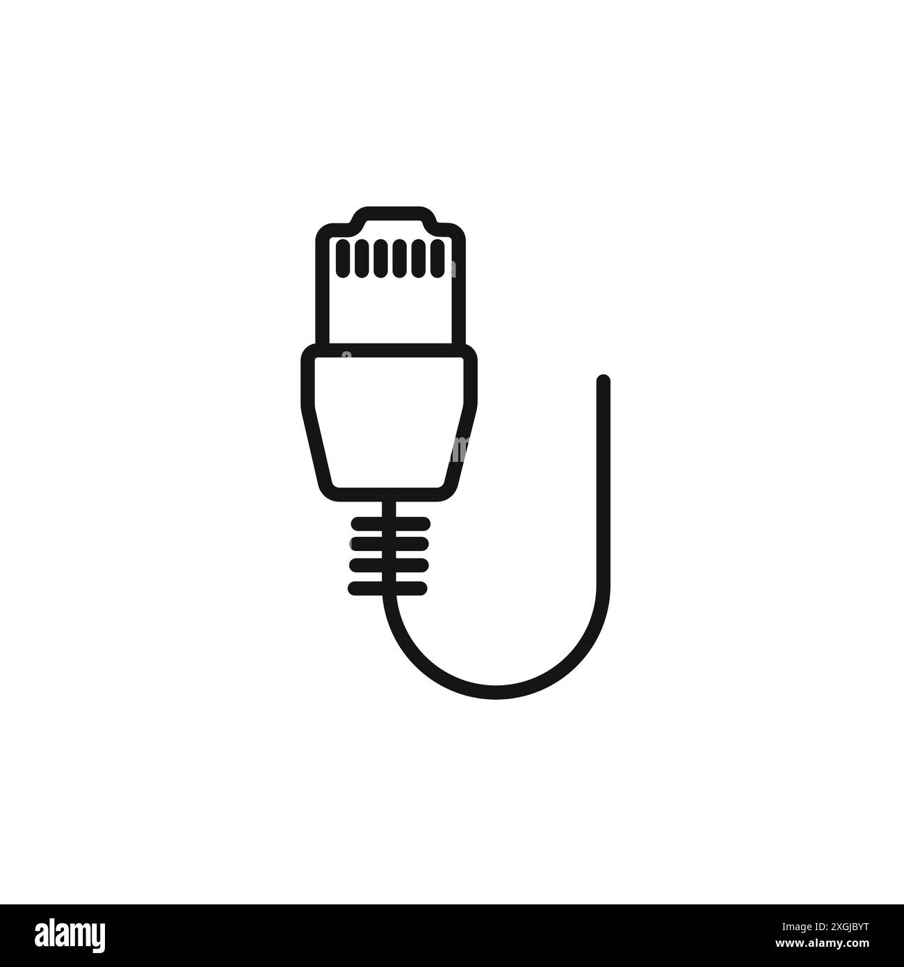 ethernet cable plug icon vector logo set collection for web app ui Stock Vector Image & Art - Alamy