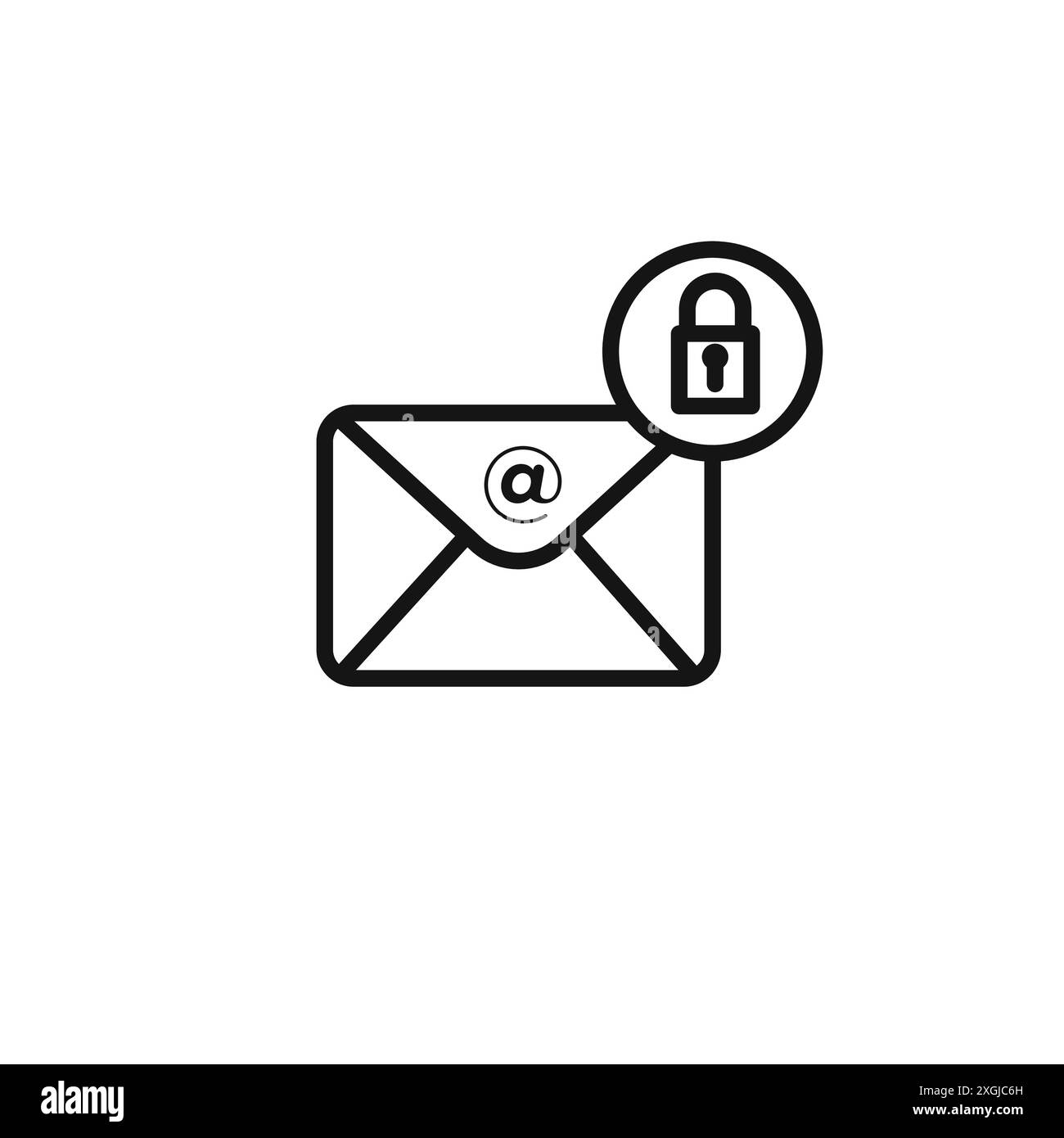Email security key icon vector logo set collection for web app ui Stock ...
