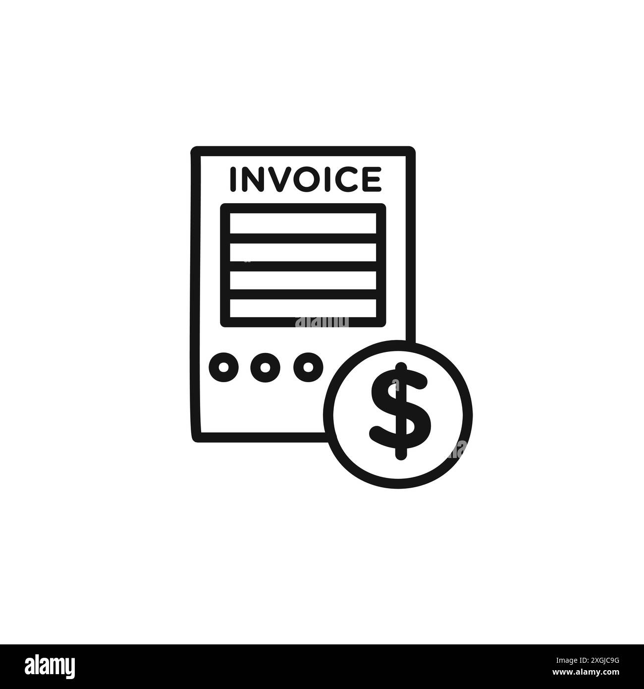 Invoice icon vector logo set collection for web app ui Stock Vector ...