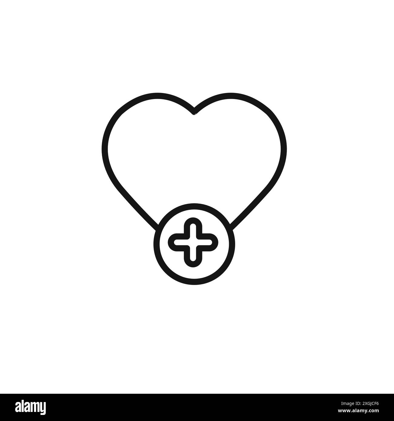 Heart plus icon vector logo set collection for web app ui Stock Vector Image & Art - Alamy