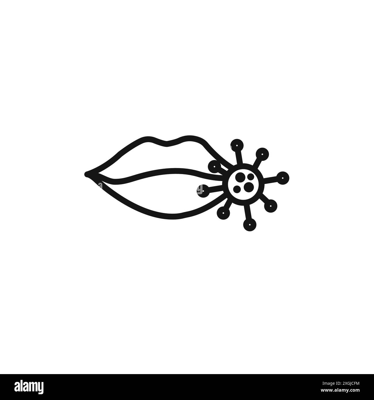 Lip ui icon Stock Vector Images - Alamy