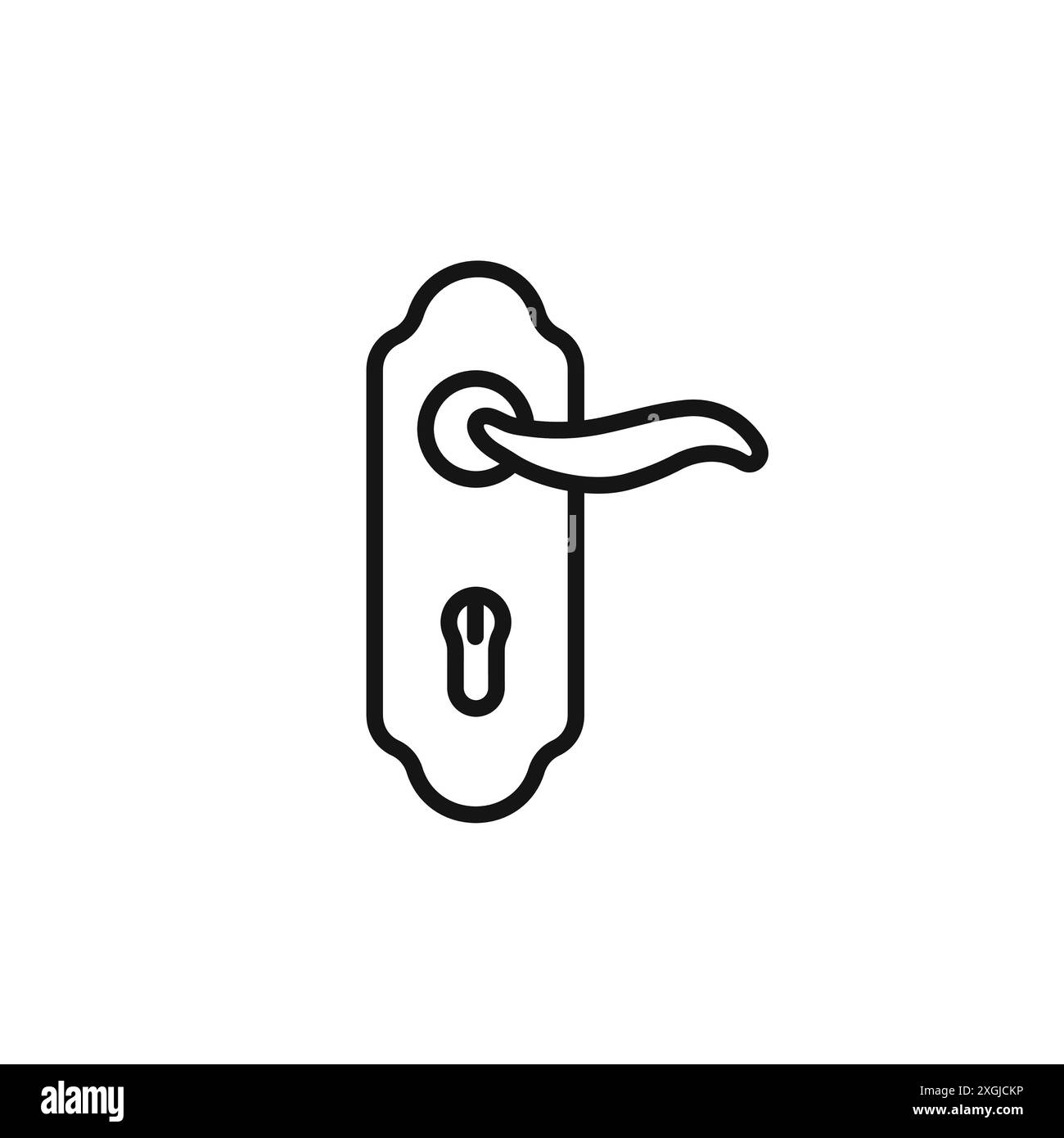 Door knob icon (2) vector logo set collection for web app ui Stock ...