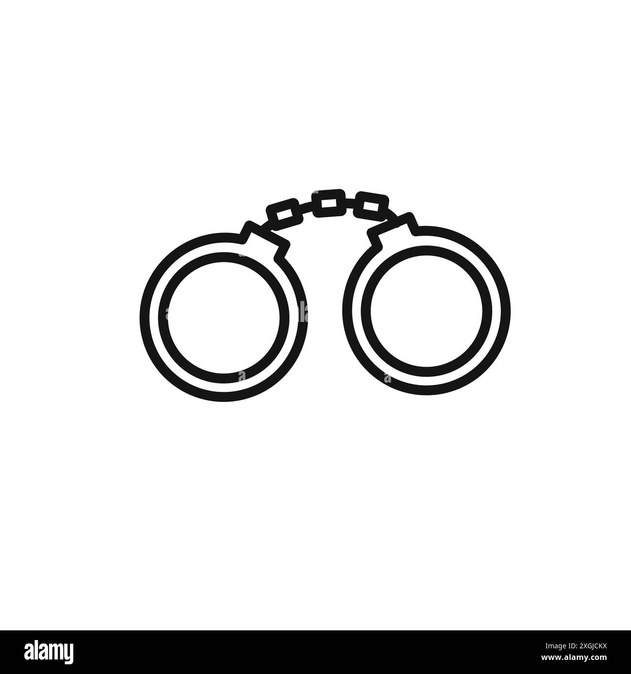 Handcuffs icon vector logo set collection for web app ui Stock Vector ...
