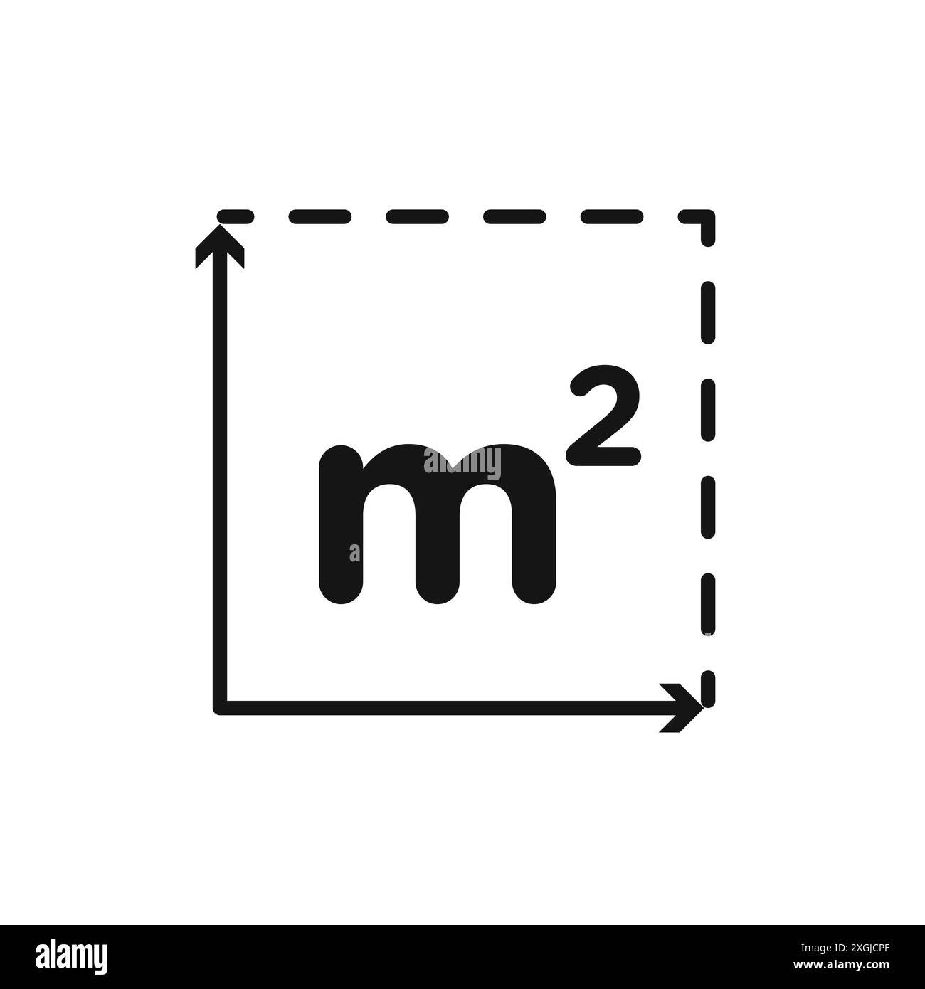 m2 area unit icon vector logo set collection for web app ui Stock ...
