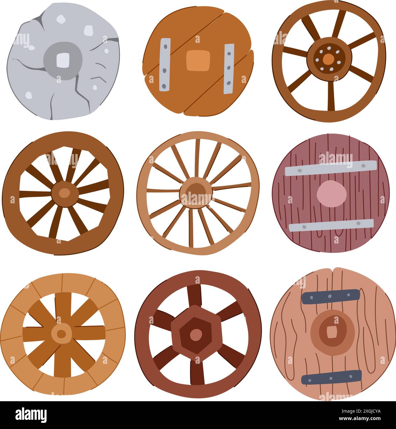 Horse evolution illustration Cut Out Stock Images & Pictures - Alamy