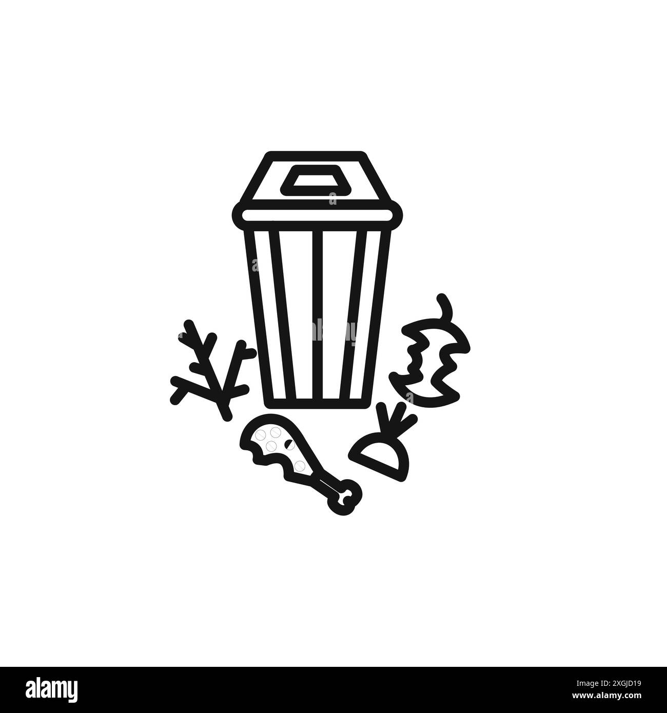 Leftovers Disposal icon vector logo set collection for web app ui Stock ...