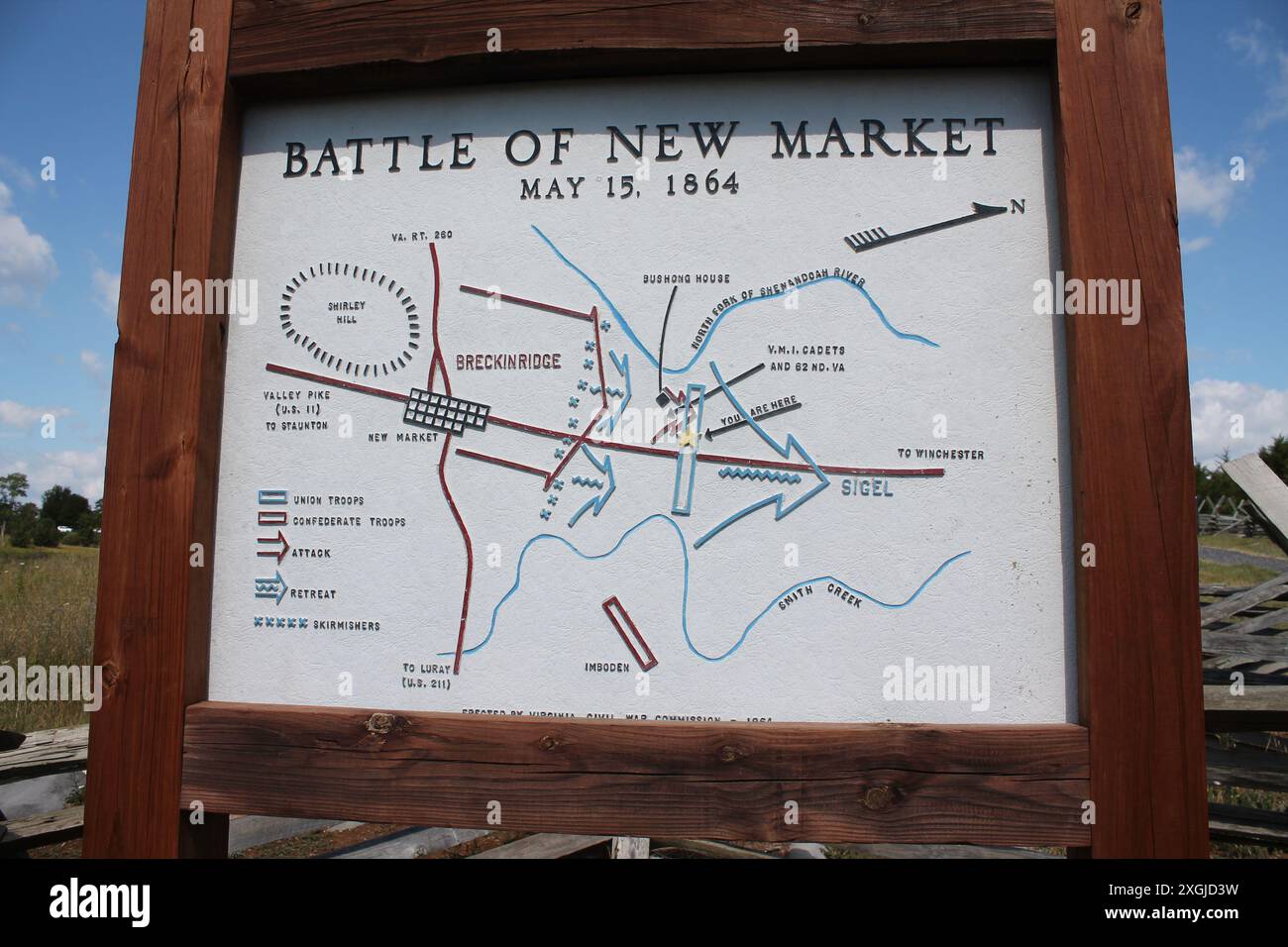 Site of the Battle of New Market, Virginia Stock Photo - Alamy