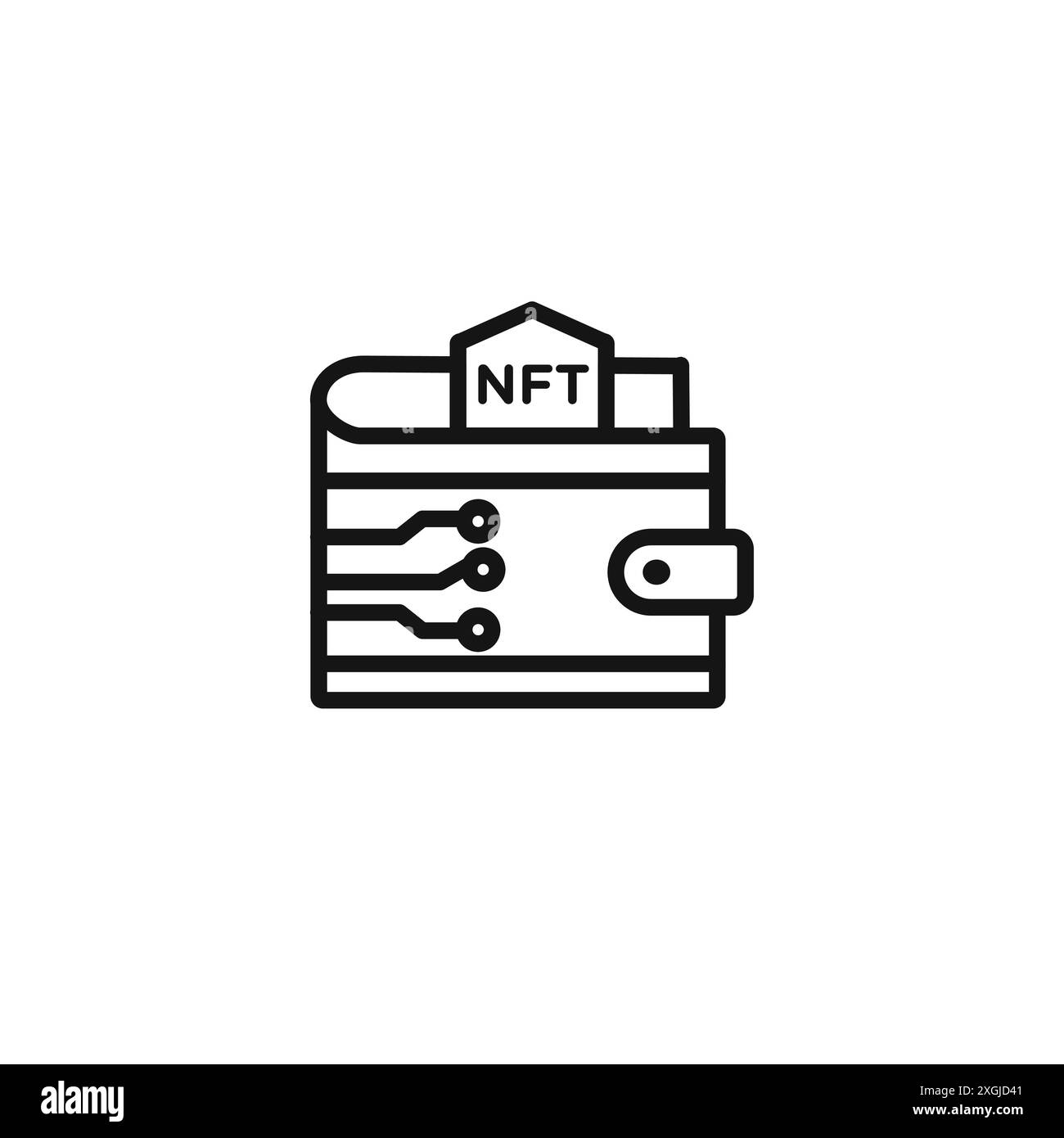 NFT wallet icon vector logo set collection for web app ui Stock Vector ...