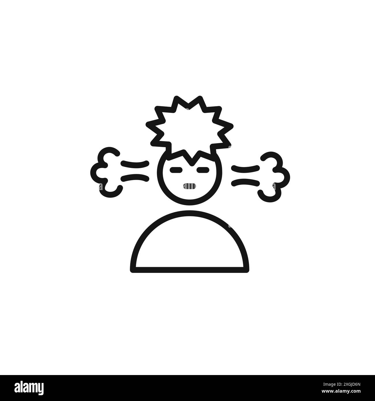 Nervous breakdown icon vector logo set collection for web app ui Stock ...