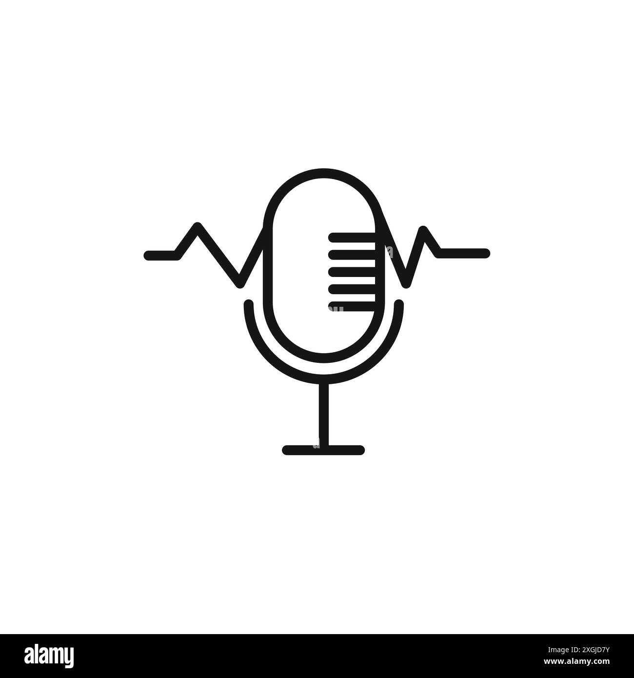 Podcast Icon vector logo set collection for web app ui Stock Vector ...