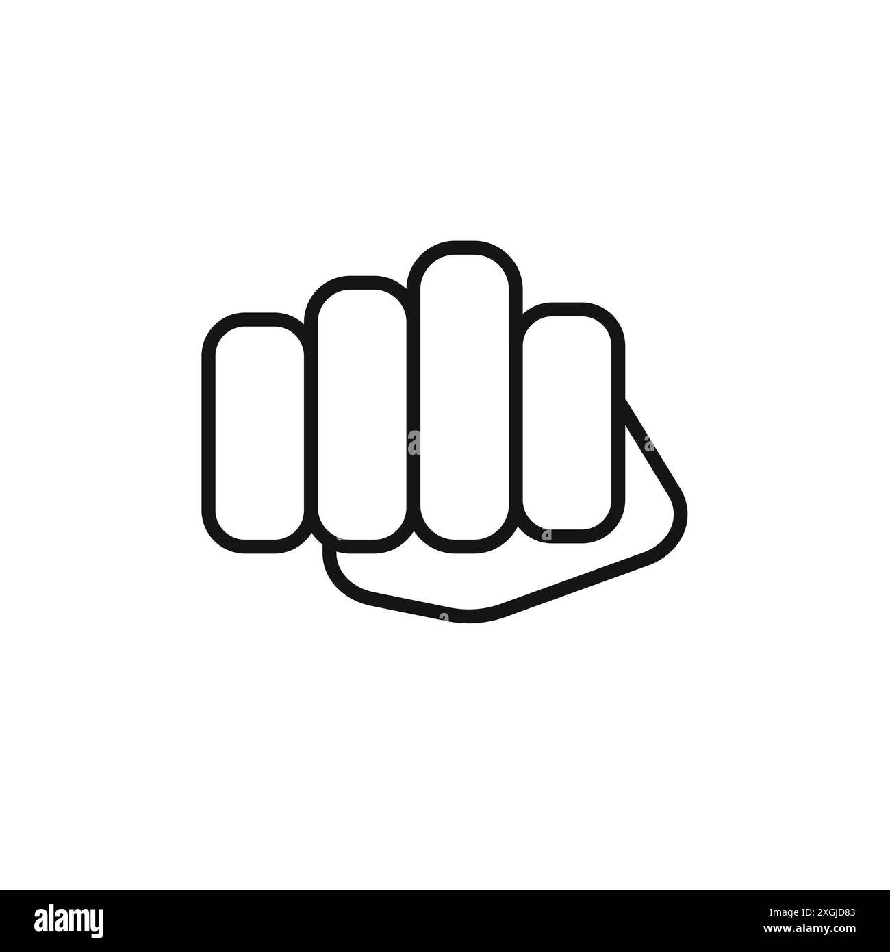 Fist hand clipart Black and White Stock Photos & Images - Alamy