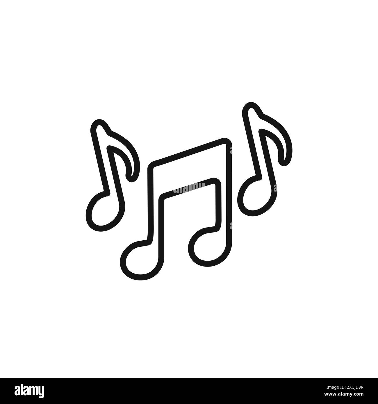 music note icon vector logo set collection for web app ui Stock Vector ...