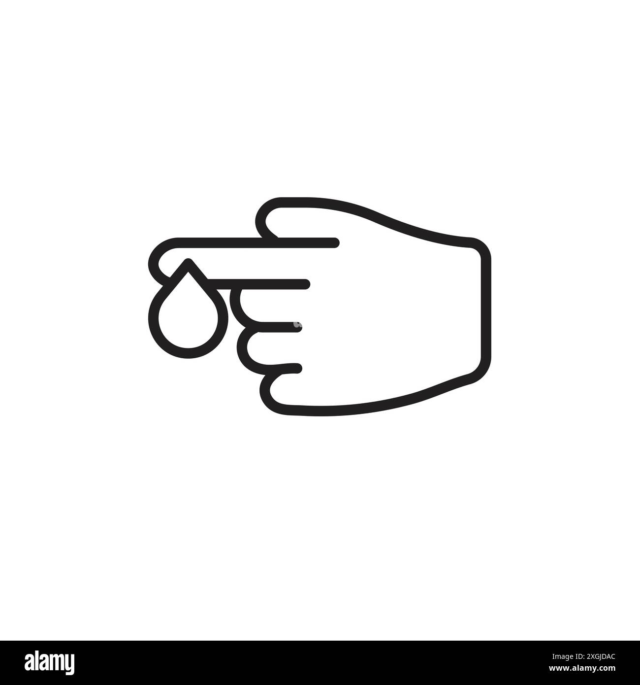 Hand with blood drop icon vector logo set collection for web app ui ...