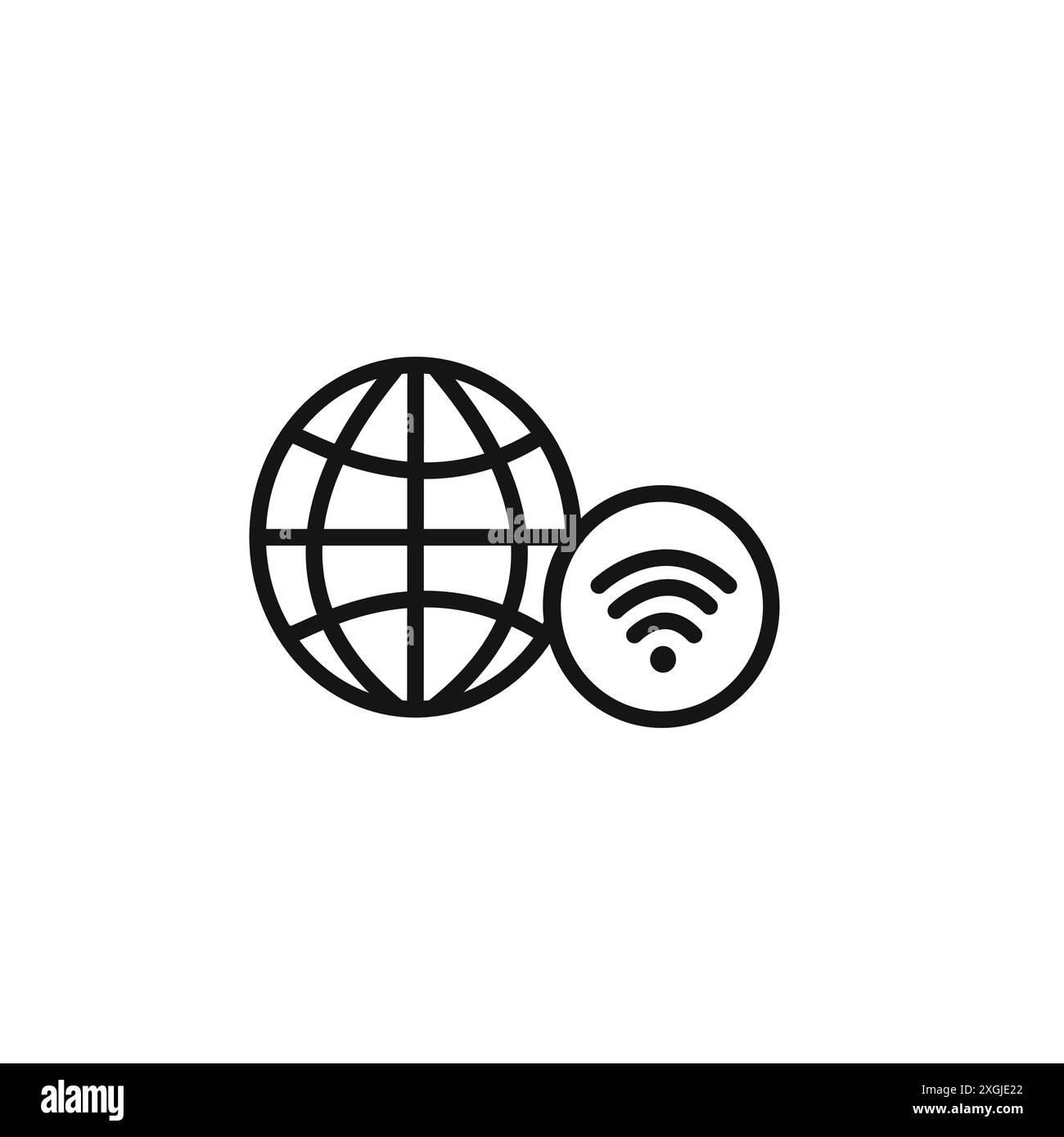 Mobile Internet Icon vector logo set collection for web app ui Stock ...