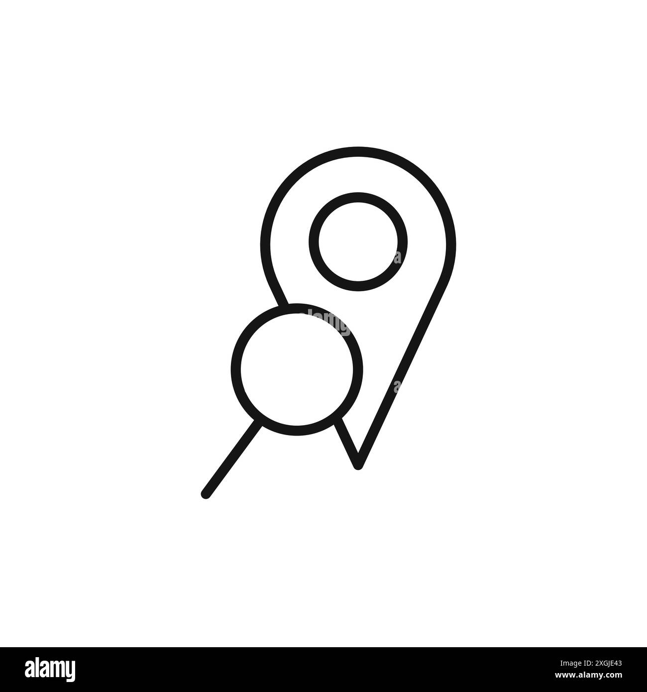 Location search icon vector logo set collection for web app ui Stock Vector Image & Art - Alamy